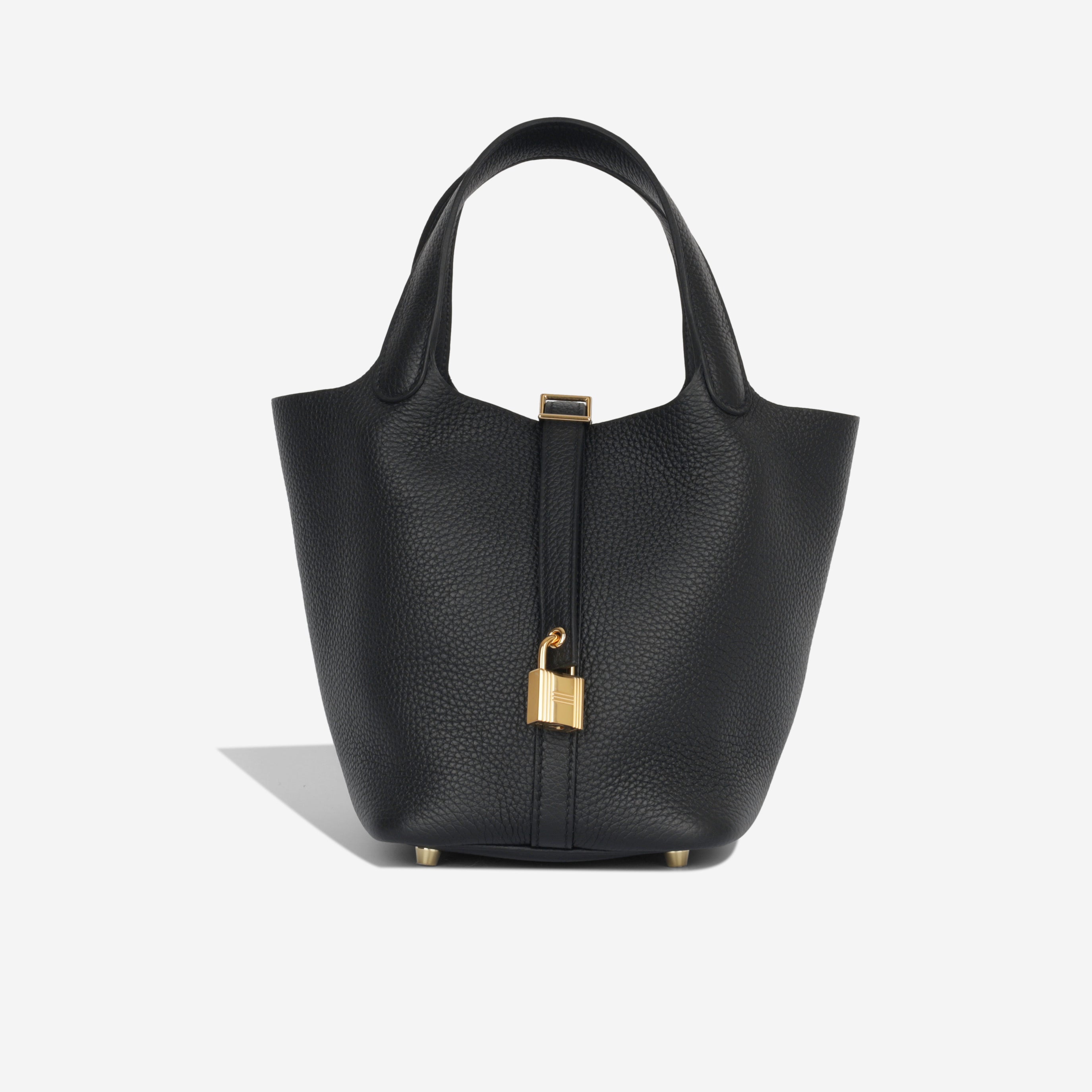 Hermès - Picotin 18 - Noir Clemence GHW - Brand New – Bagista