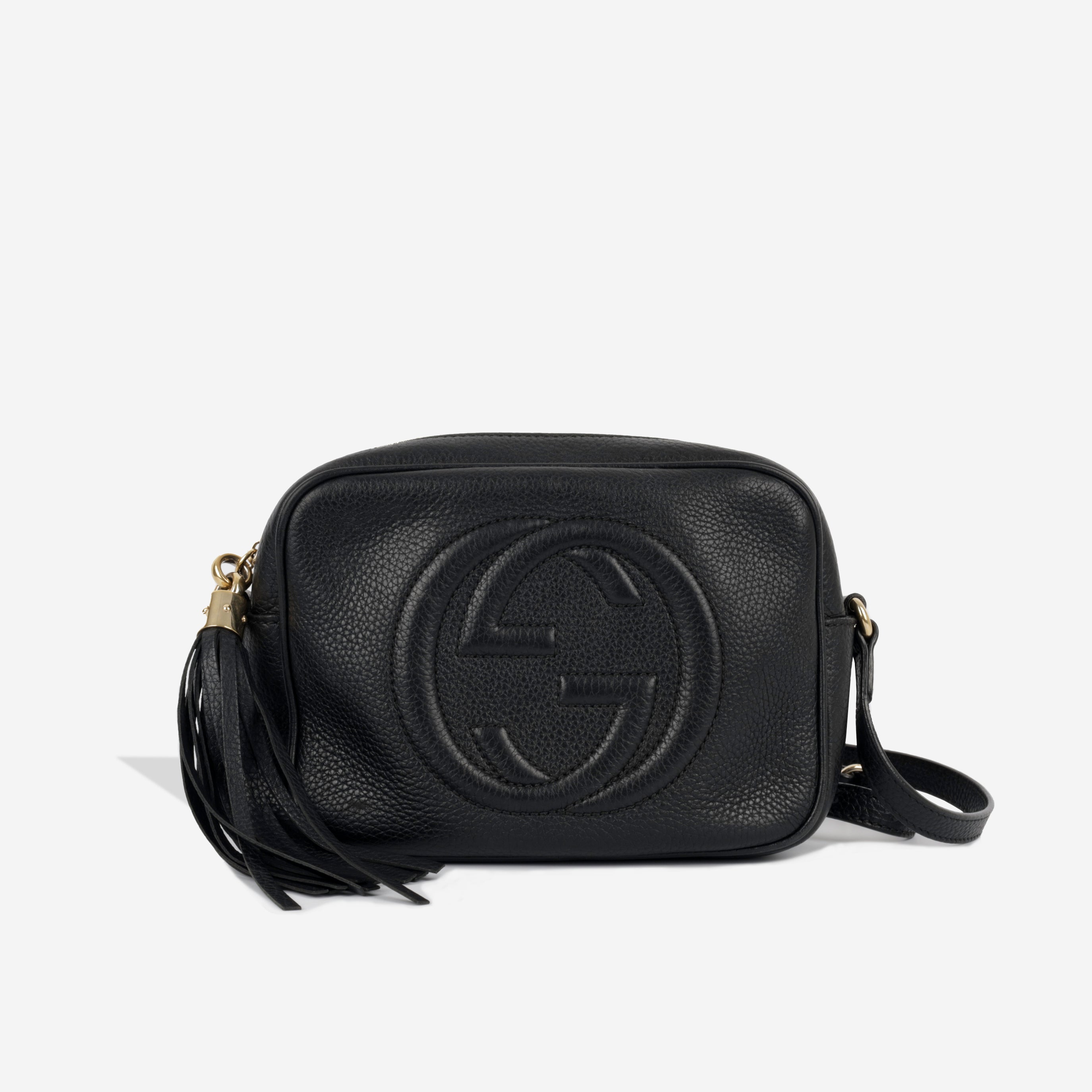 Gucci - Soho Disco - Black Taurillon Leather - Pre Loved – Bagista
