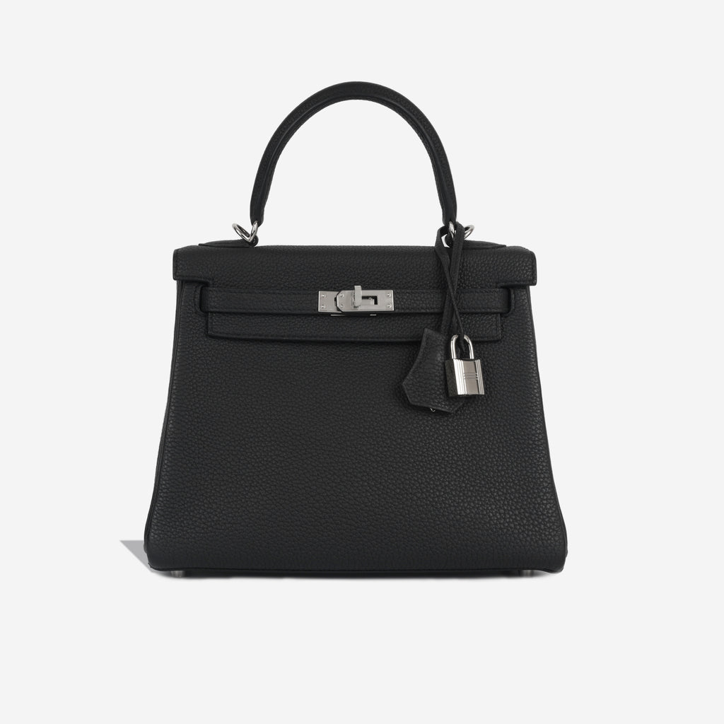 Hermès - Kelly 25 - Noir Togo - PHW - 2021 | Bagista