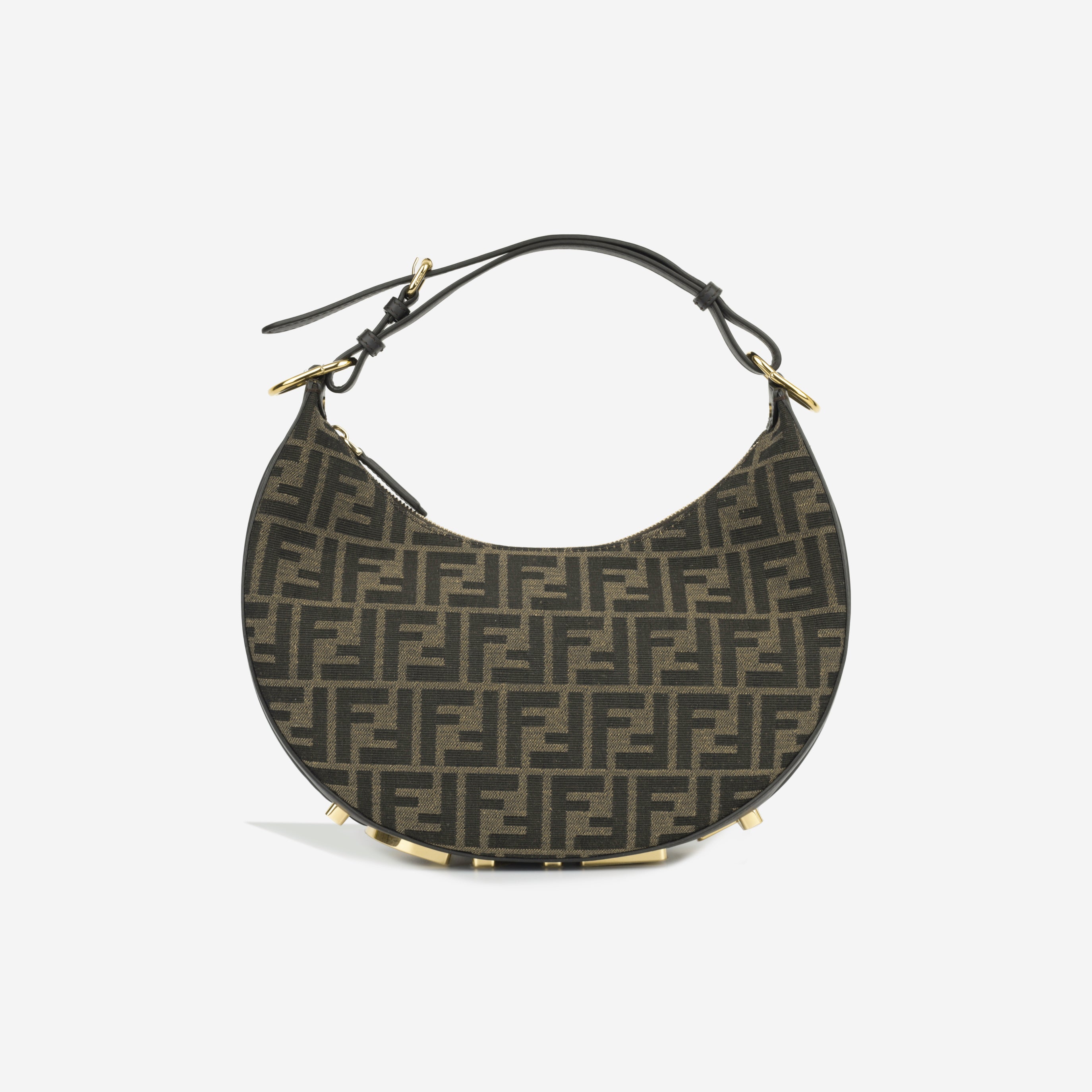 Fendi - Fendigraphy Small Hobo - FF Jacquard Motif - GHW – Bagista