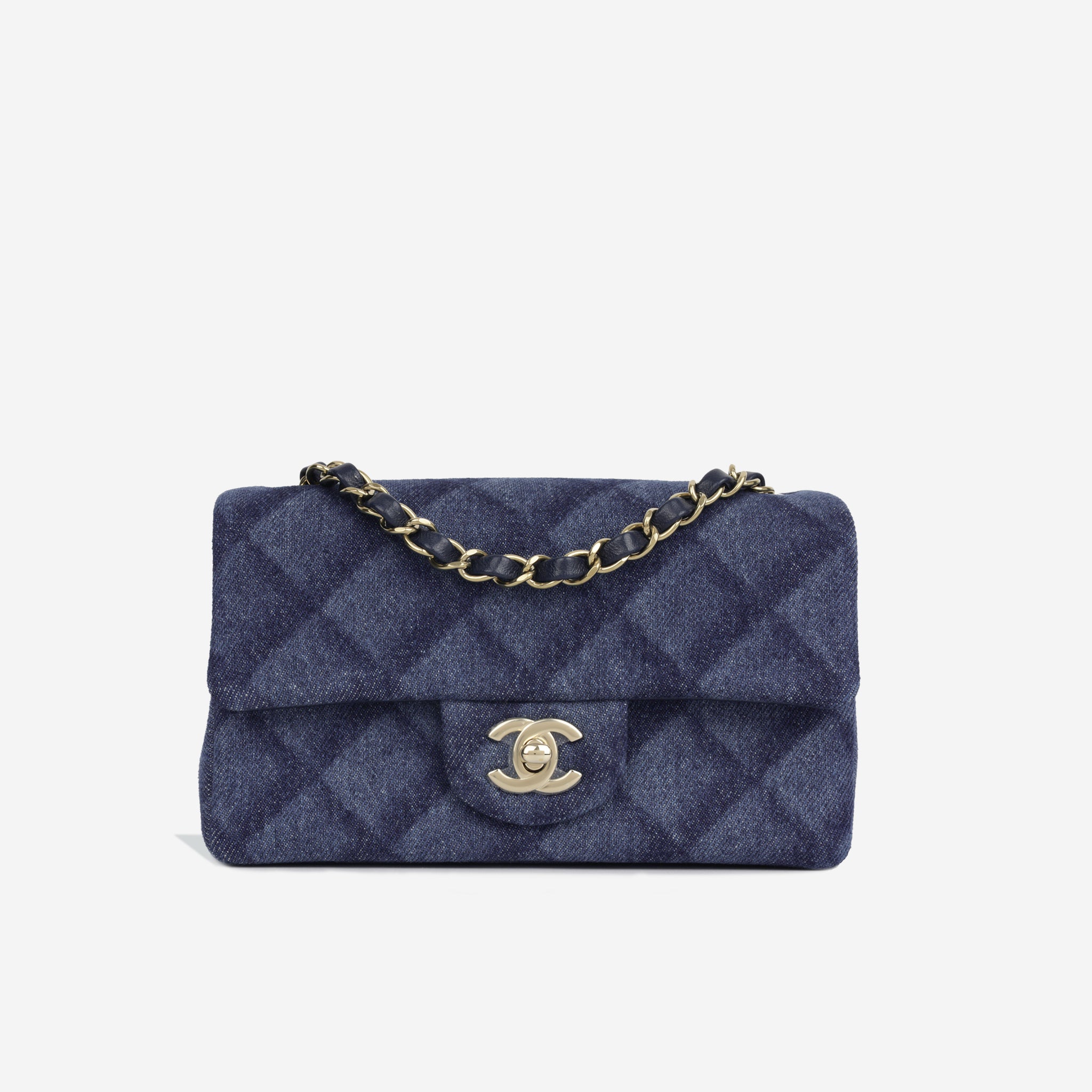 Chanel - Classic Flap Bag - Mini Rectangular - Trompe L'oeil Denim CGHW ...