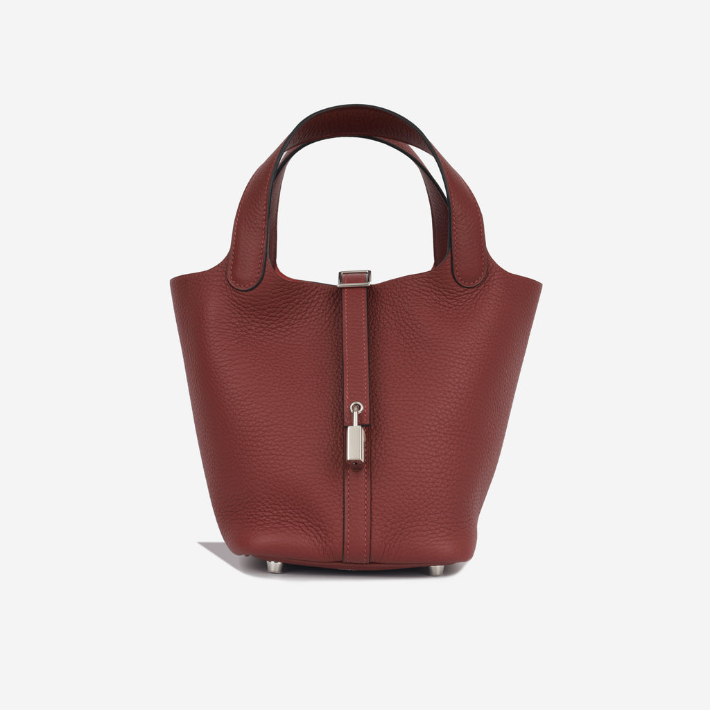 Hermès - Picotin 18 - Rouge H Clemence - PHW - Brand New 2023 | Bagista