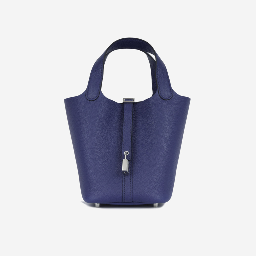Hermès Picotin 18 - Bleu Saphir Maurice PHW | Bagista