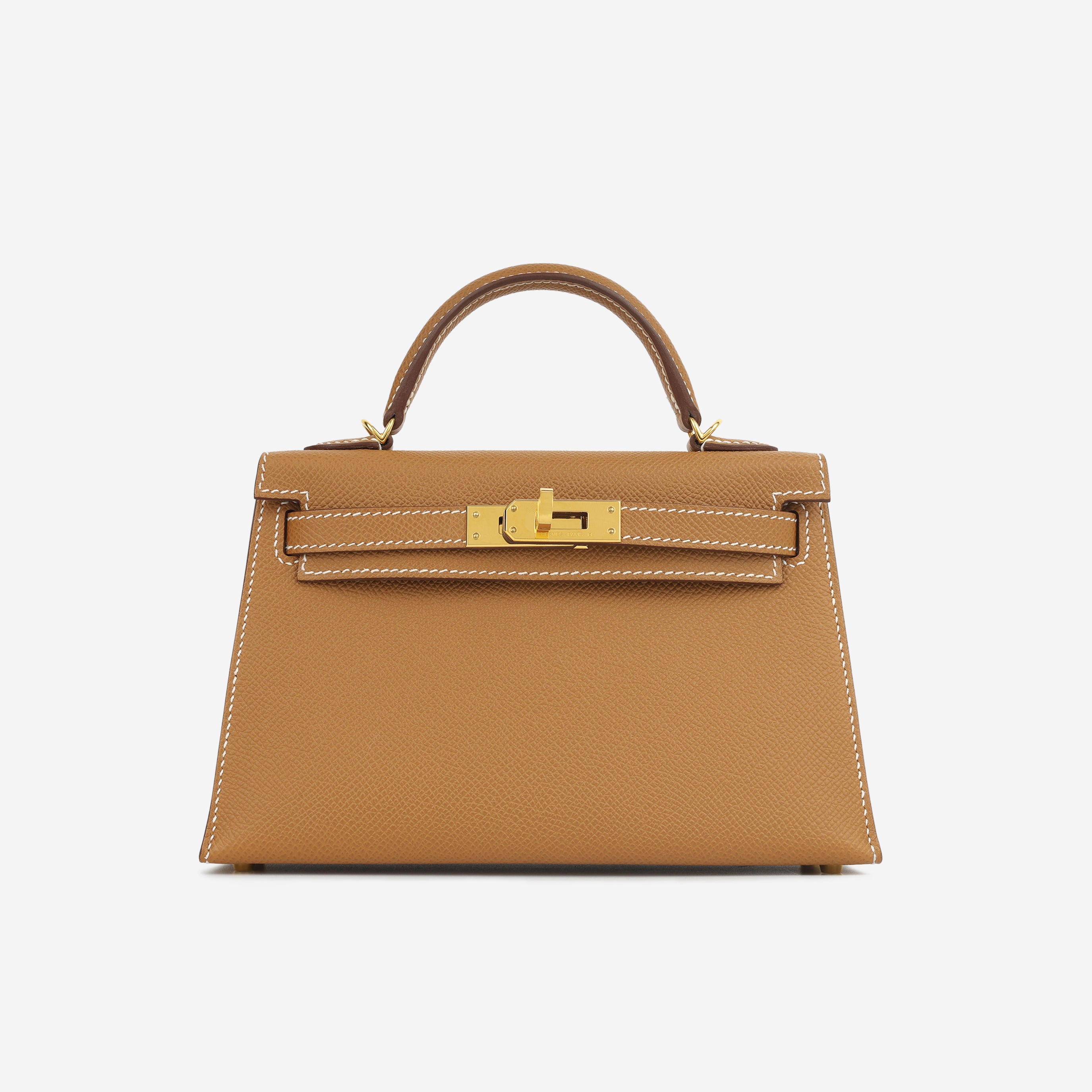 Hermès - Mini Kelly - Gold Epsom GHW - 2024 - Brand New – Bagista