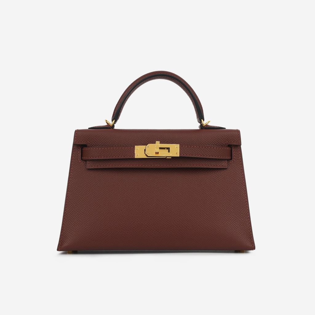 Hermès - Mini Kelly 20 - Mini Kelly - Rouge Sellier Epsom - GHW - Brand ...