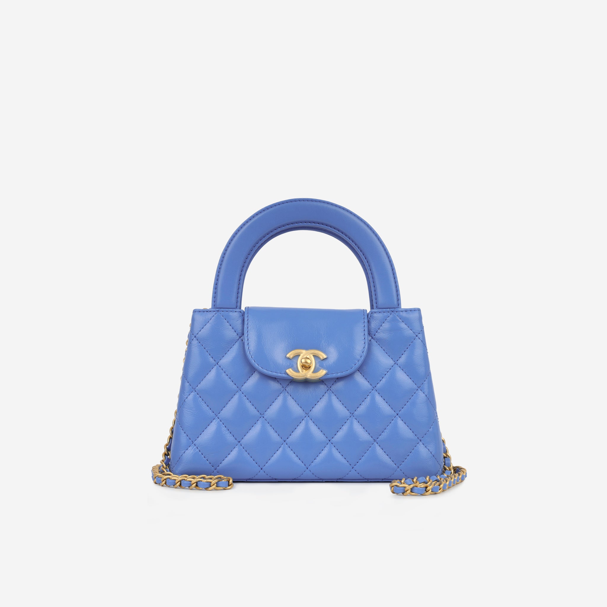 Chanel - Small Kelly Re-Edition - Blue Smooth Calfskin - GHW - Unused ...