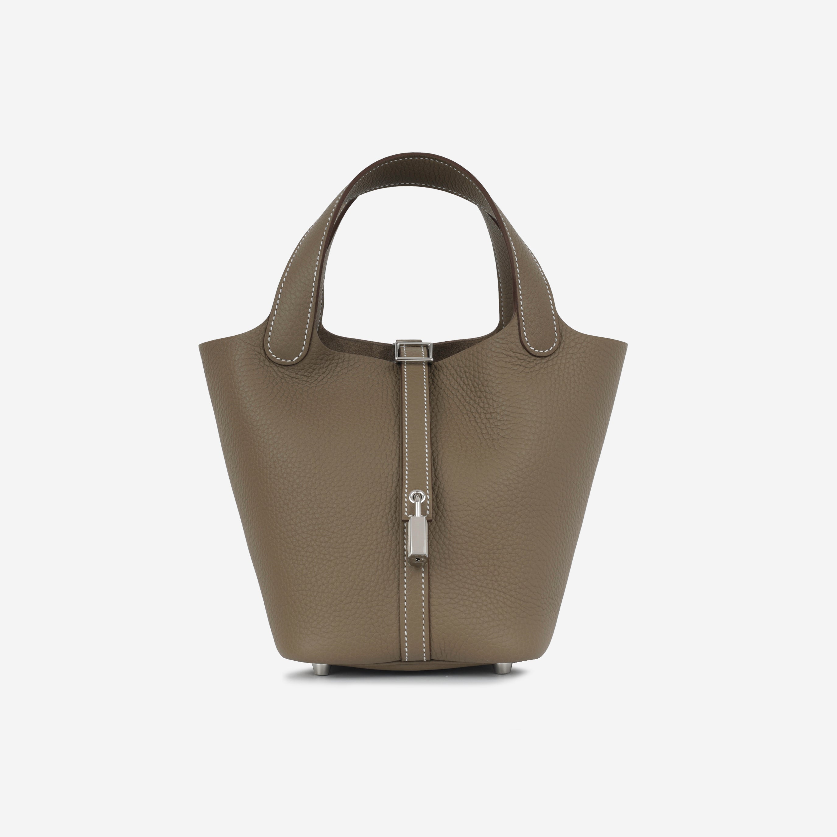 Hermès - Picotin 18 - Etoupe Clemence PHW - Brand New - 2024 – Bagista
