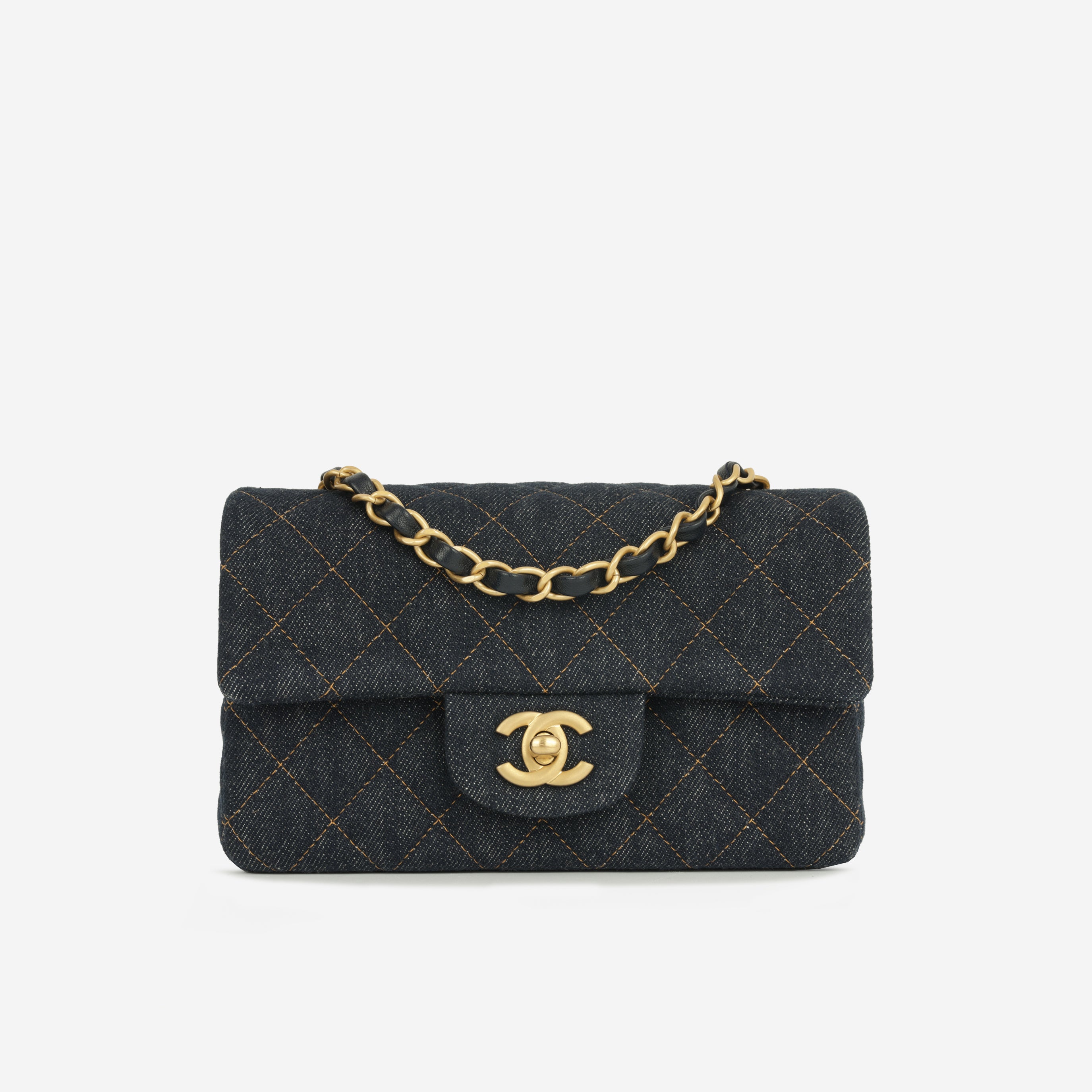 Chanel 25C Mini Flap - Indigo Denim – Bagista
