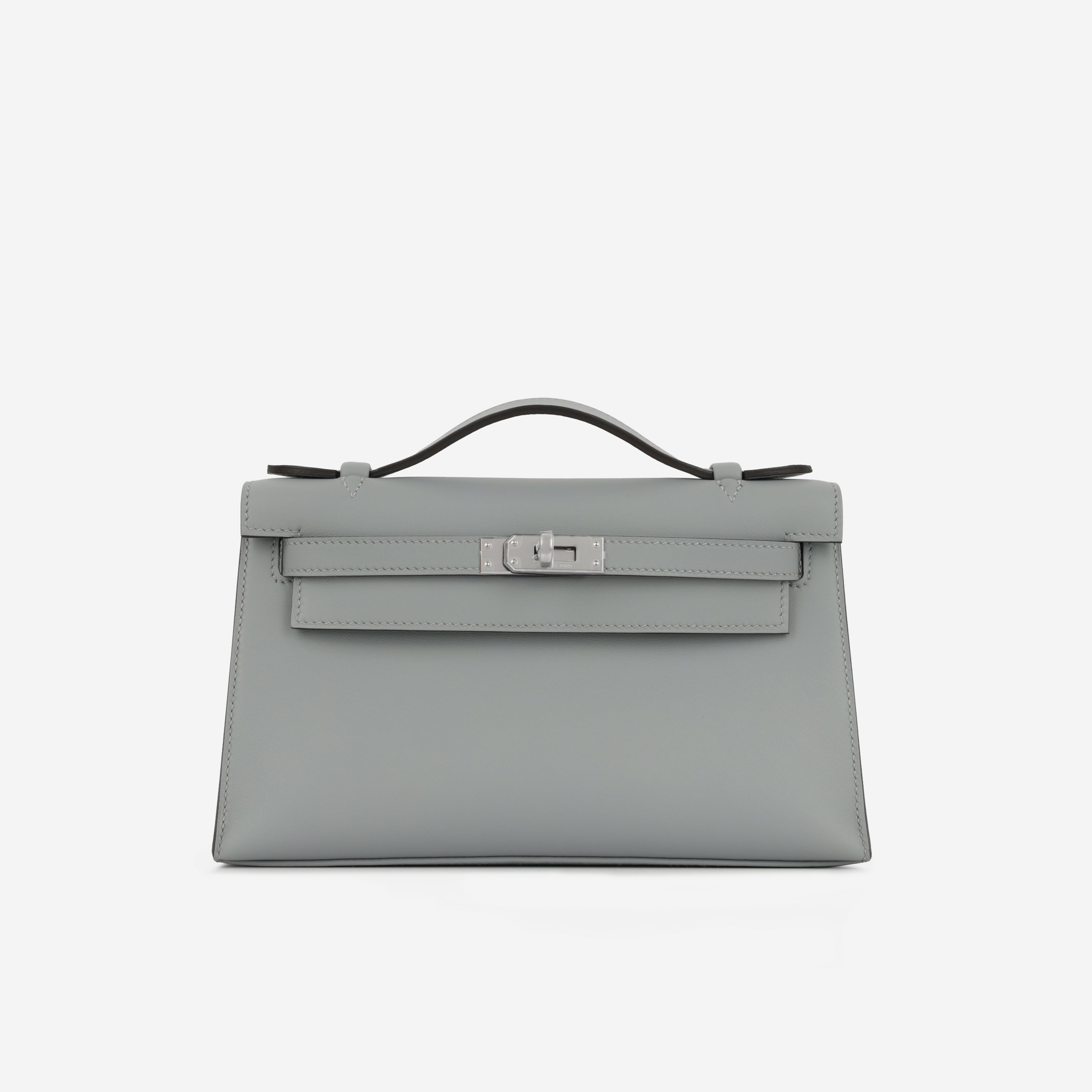 Hermès Kelly Pochette – Gris Pantin Swift (2025) | Box Fresh | Bagista