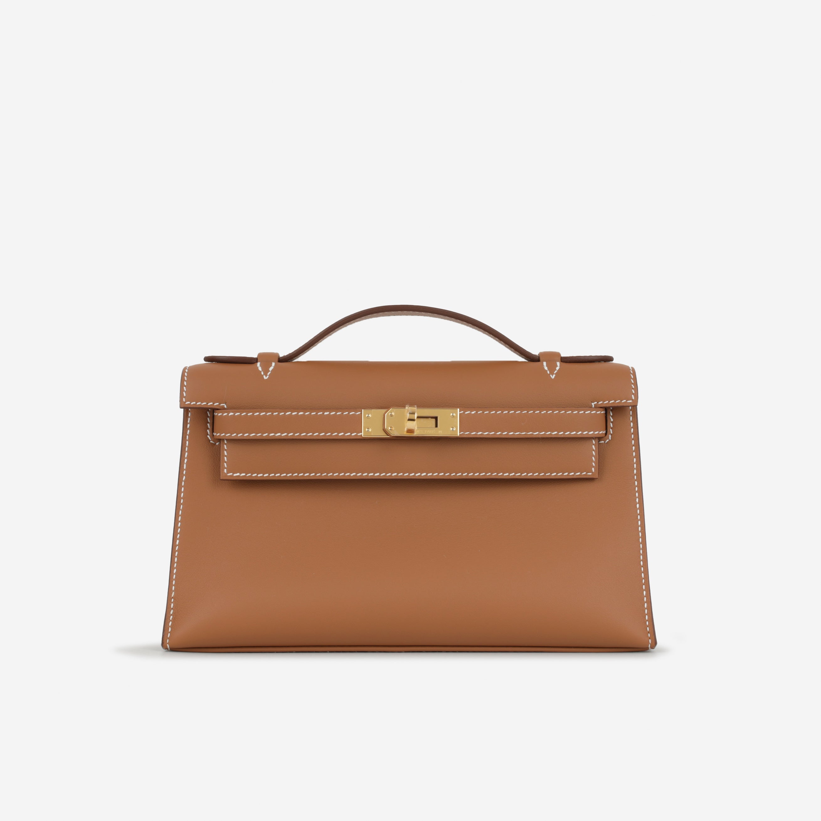 Hermès Kelly Pochette - Gold Swift | Gold Hardware - Brand New – Bagista
