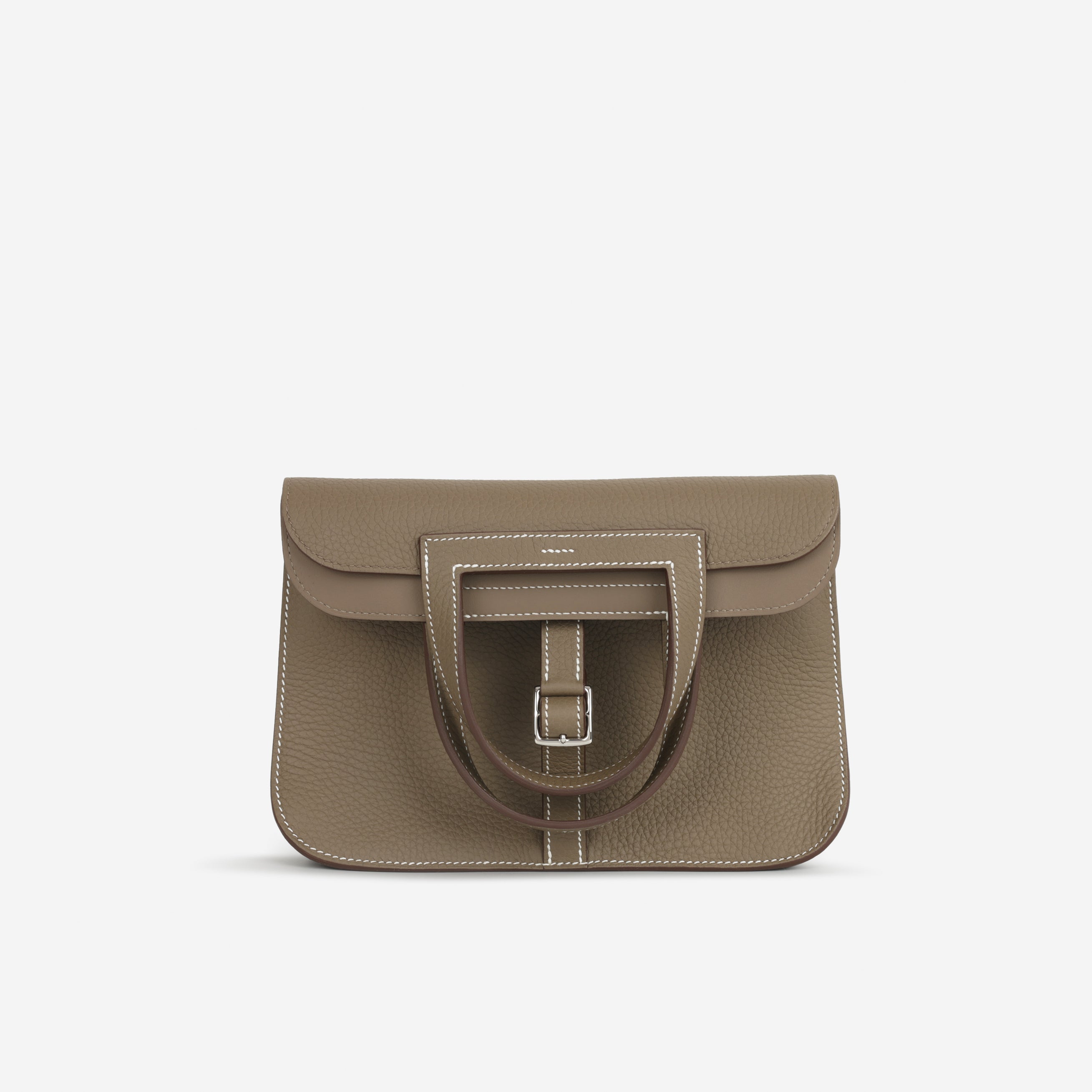 Hermès Halzan 25 - Etoupe Clemence | Palladium Hardware – Bagista