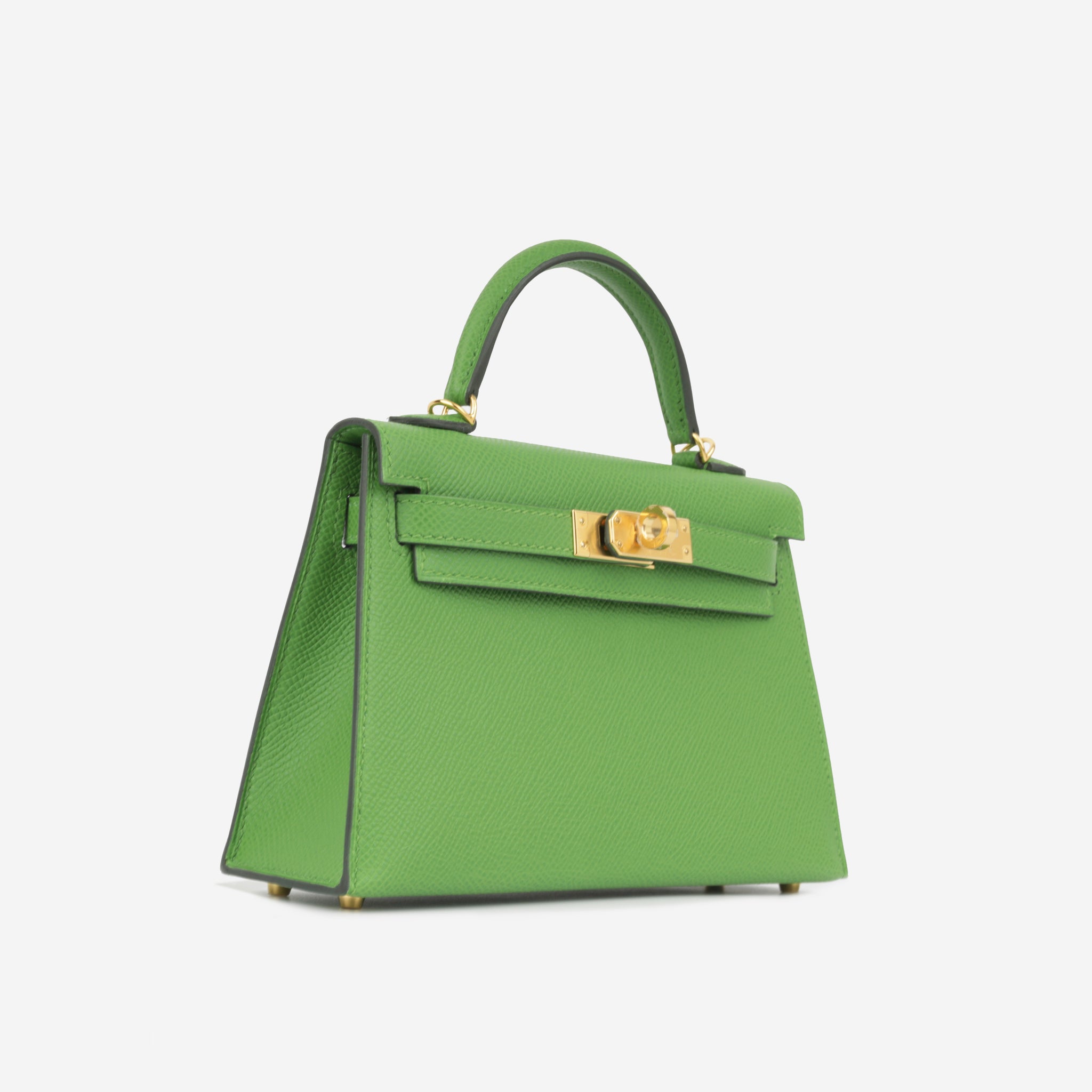 Hermès - Mini Kelly 20 - Mini Kelly - Vert Yucca Epsom - GHW - Brand ...