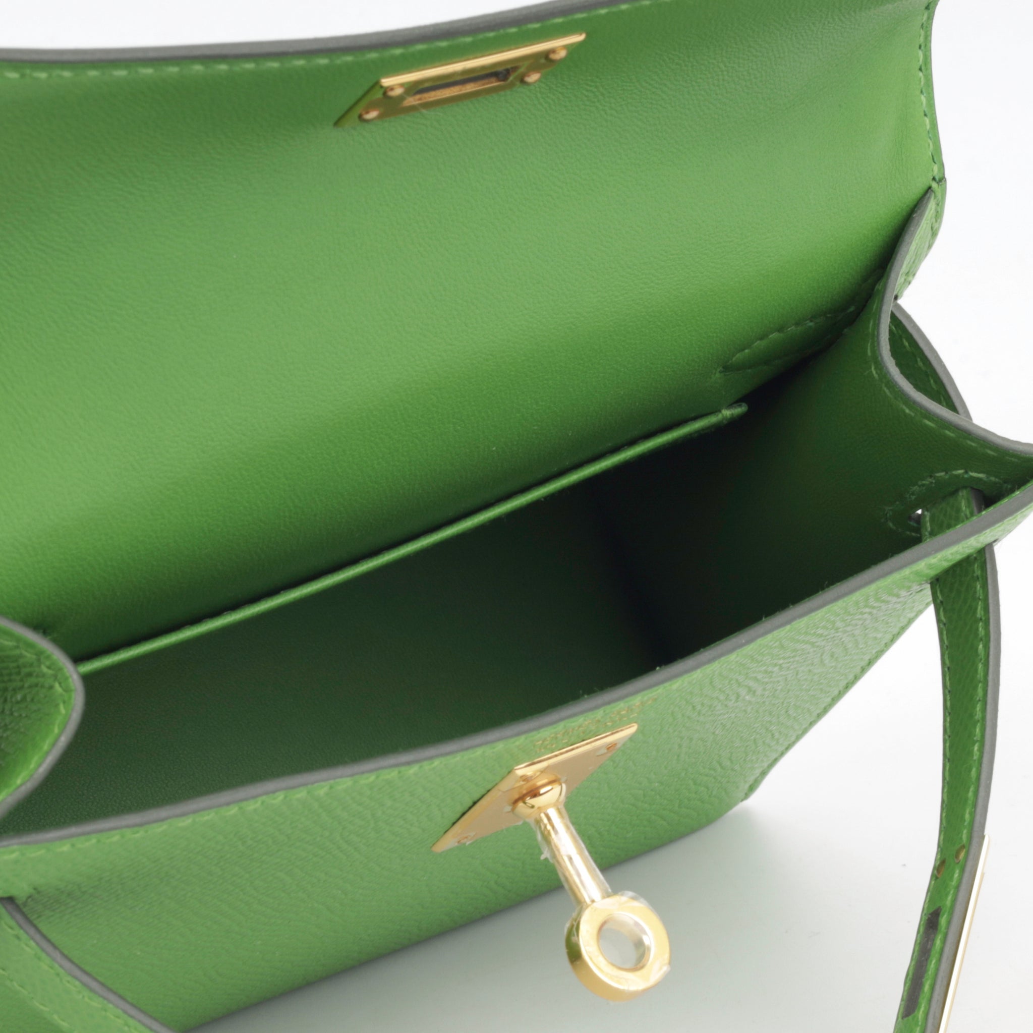 Hermès - Mini Kelly 20 - Mini Kelly - Vert Yucca Epsom - GHW - Brand ...