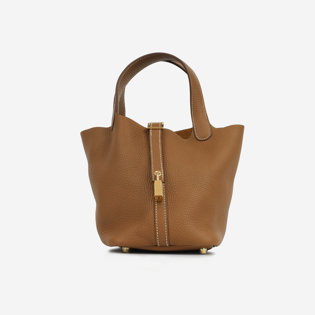 Hermès - Picotin 18 - Gold Clemence - GHW - Excellent - 2021 | Bagista
