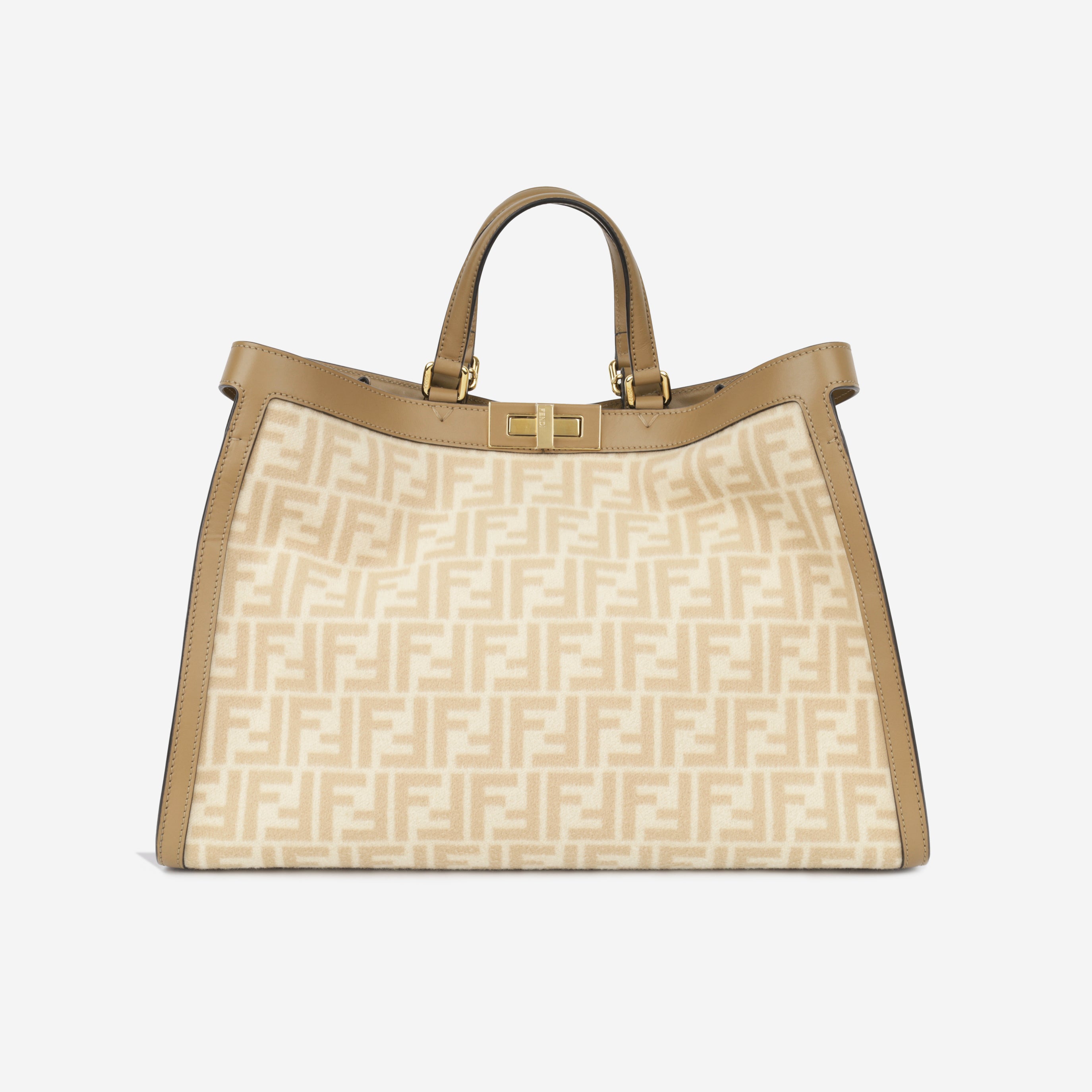 Fendi - Large Peekaboo - Monogram Wool GHW - Unused – Bagista