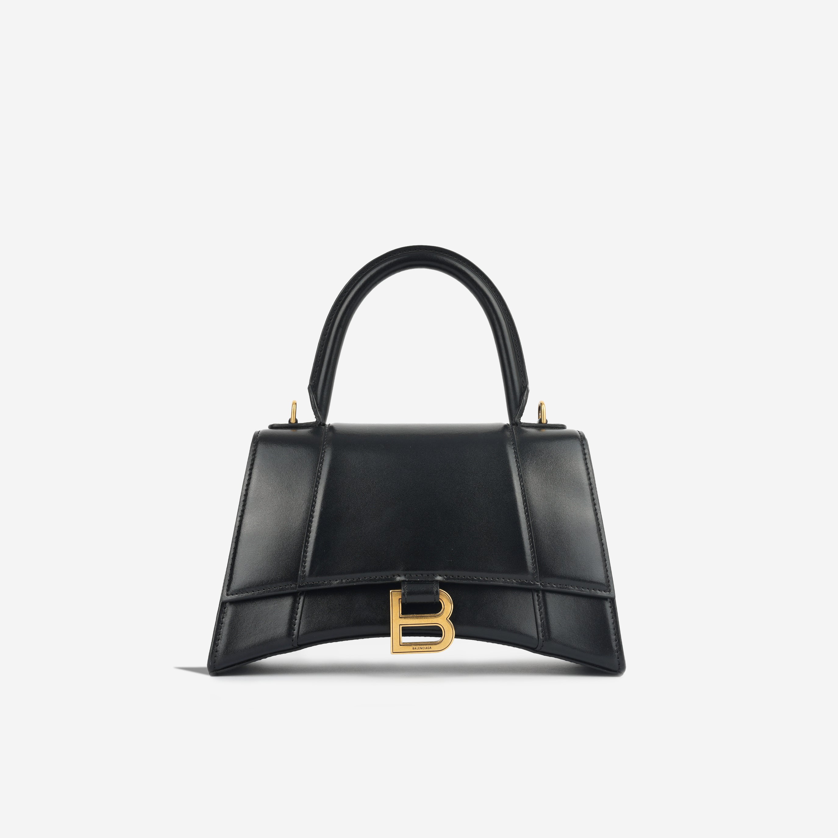 Balenciaga - Small Hourglass - Black Smooth Calfskin - GHW – Bagista