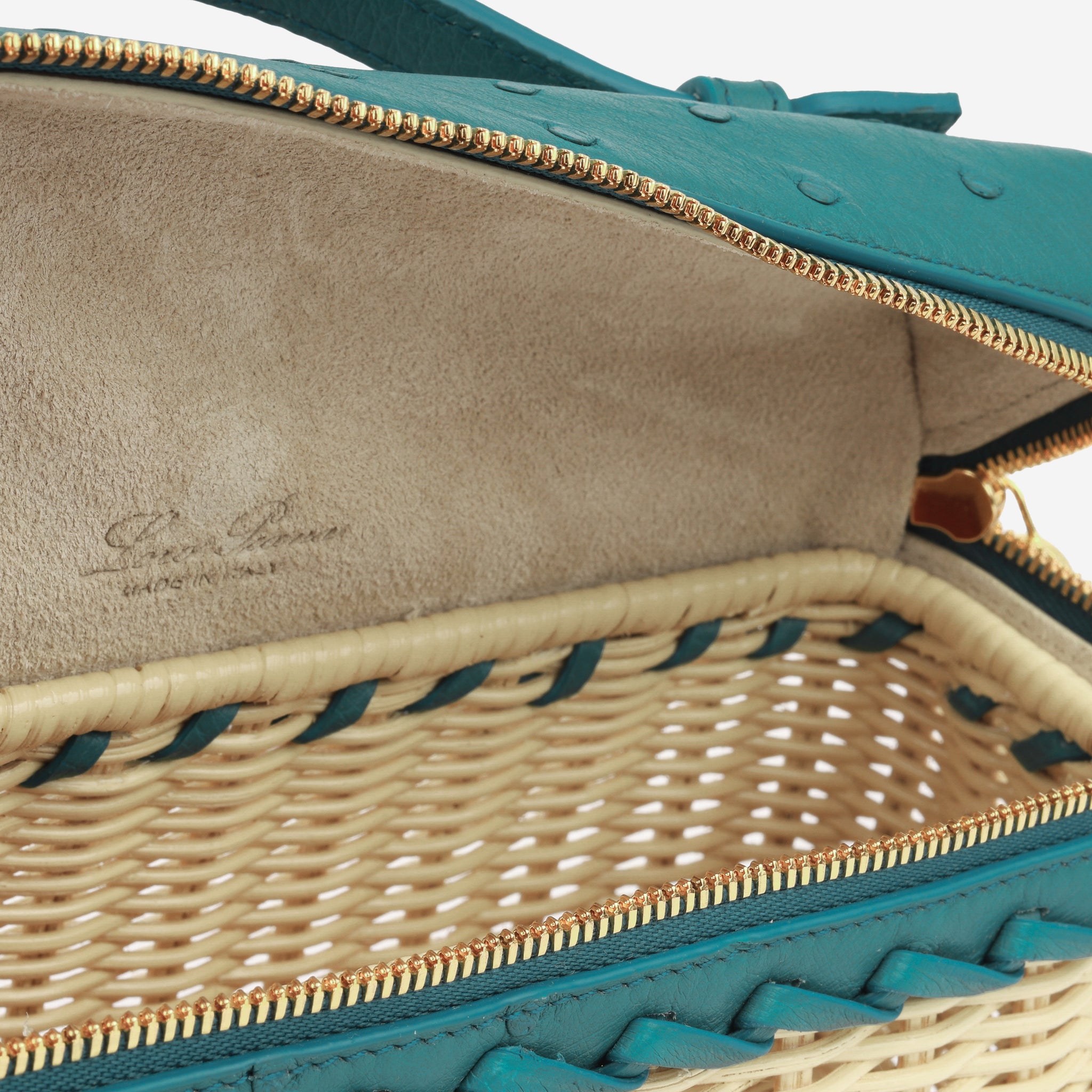 Loro Piana - Extra Pocket L19 - Wicker / Green Ostrich GHW - Immaculate ...