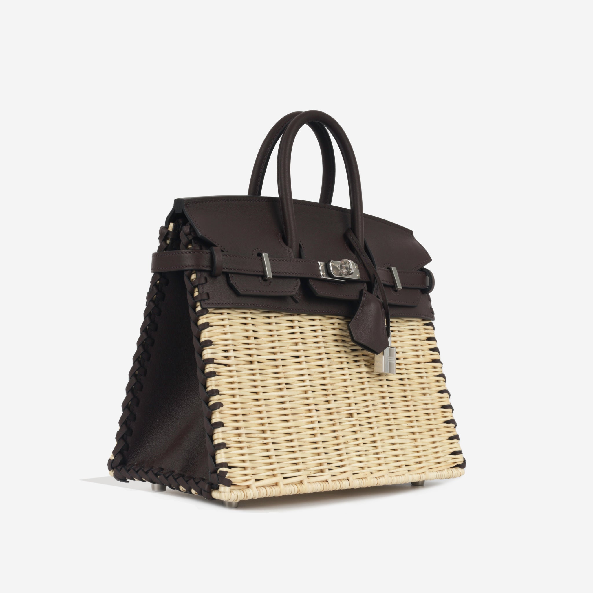 Hermès - Picnic Birkin 25 Osier Wicker & Rouge Swift - PHW - 2023 | Bagista