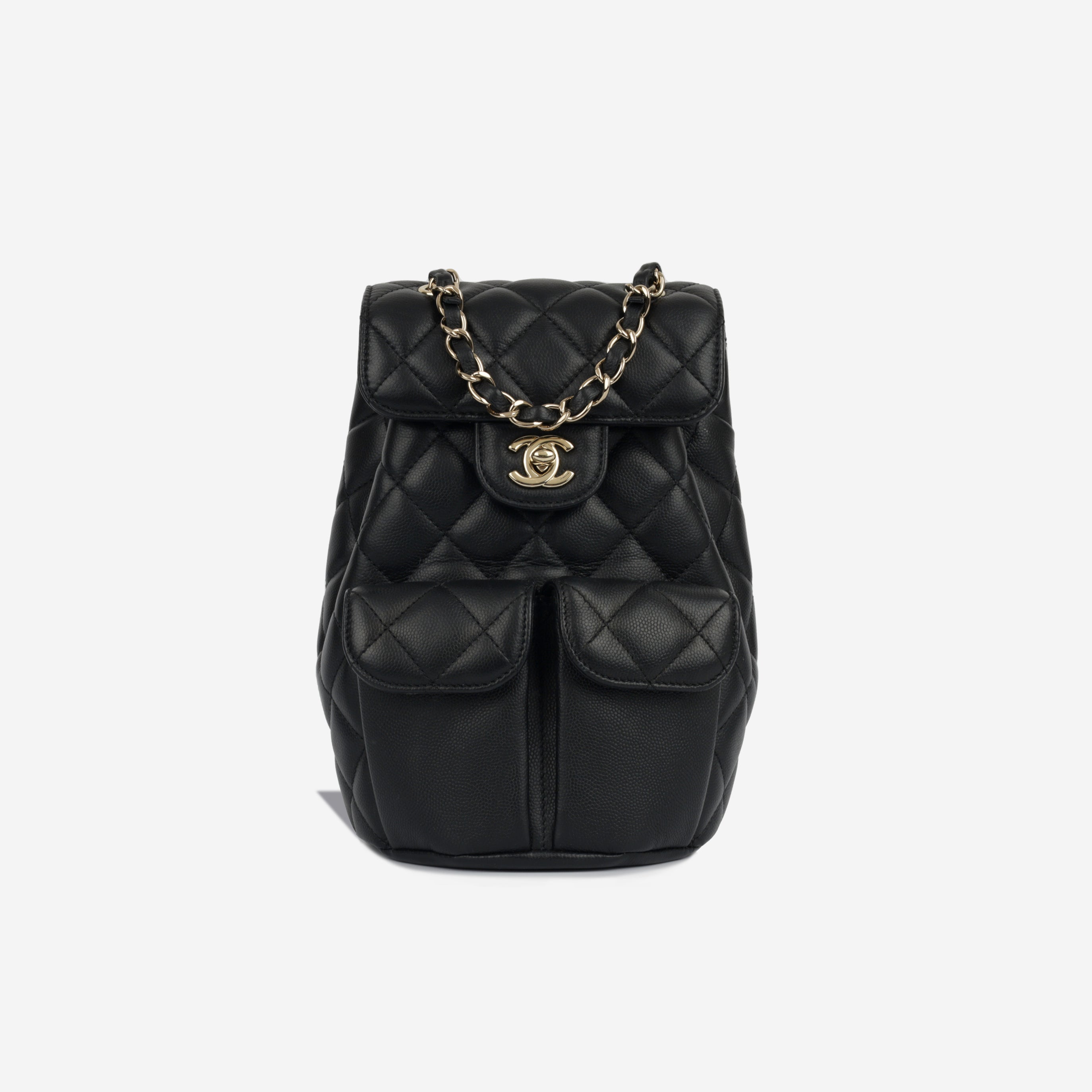 Chanel - Two Pocket Backpack - Black Caviar CGHW - Immaculate – Bagista