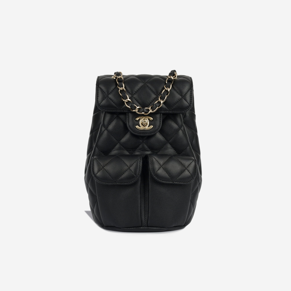 Chanel - Two Pocket Backpack - Black Caviar CGHW - Immaculate | Bagista