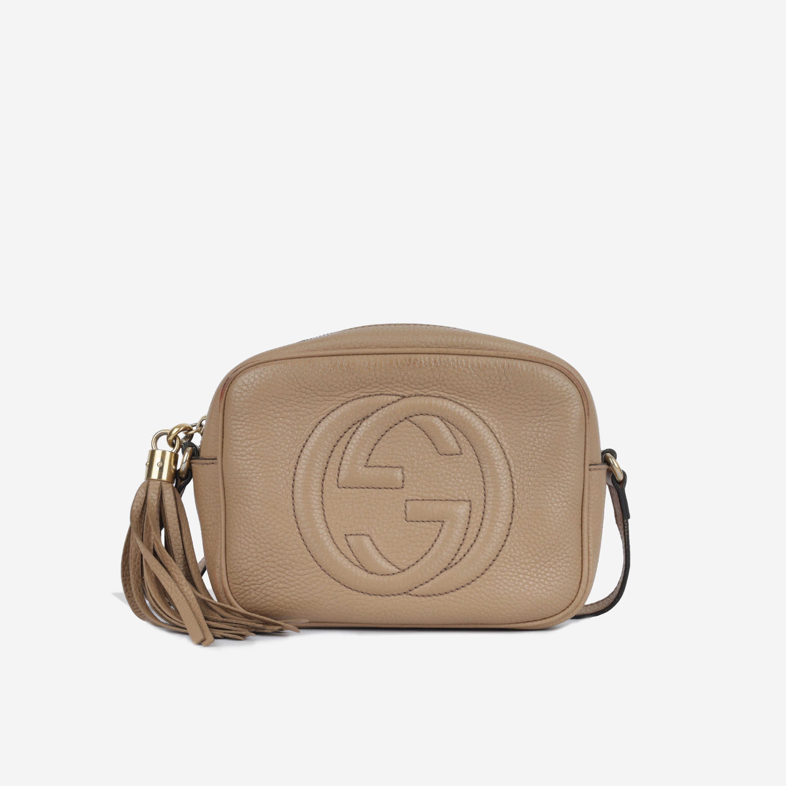 Gucci - Soho Disco - Beige Taurillon Leather - Pre Loved – Bagista