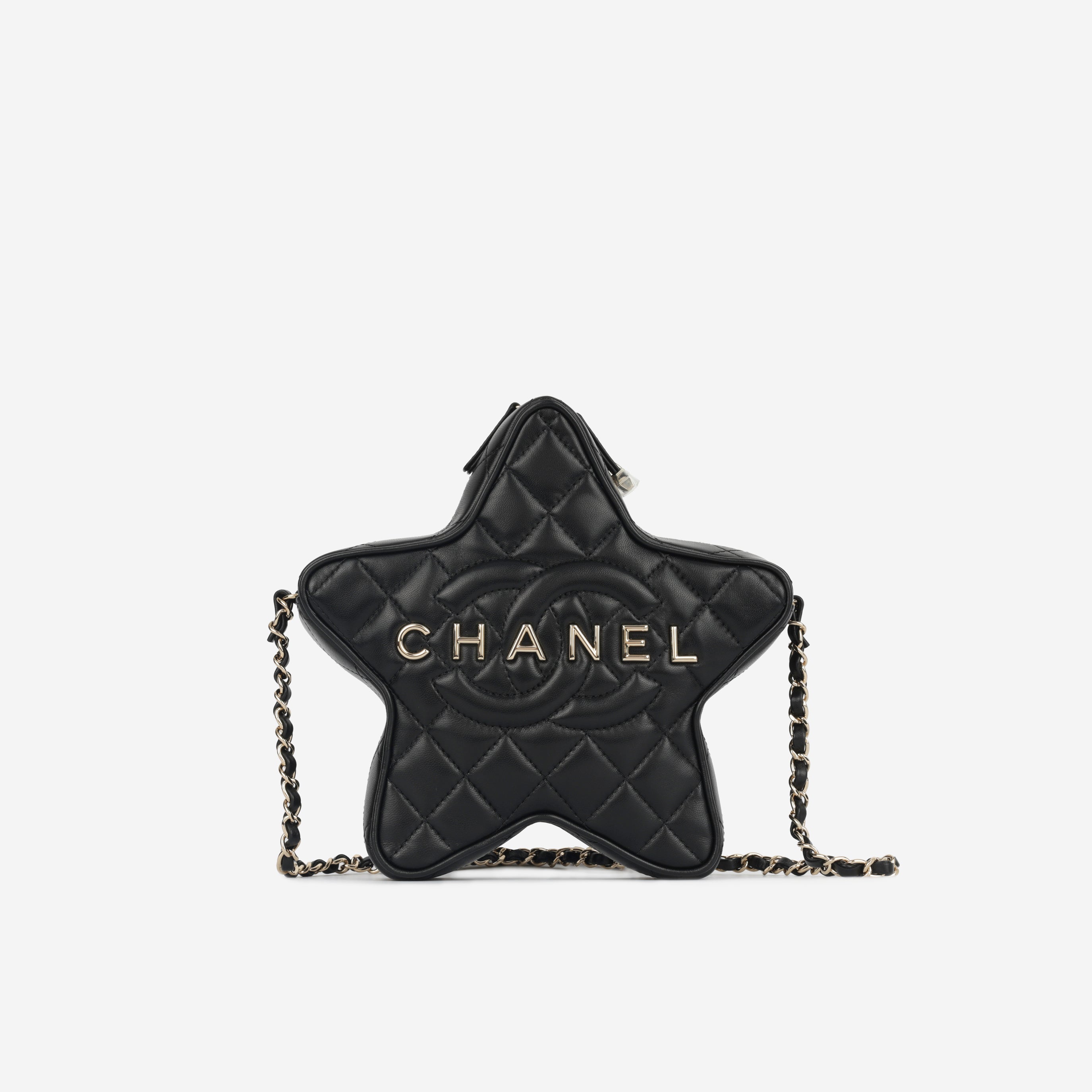 Chanel Star Handbag - Black Lambskin CGHW – Bagista