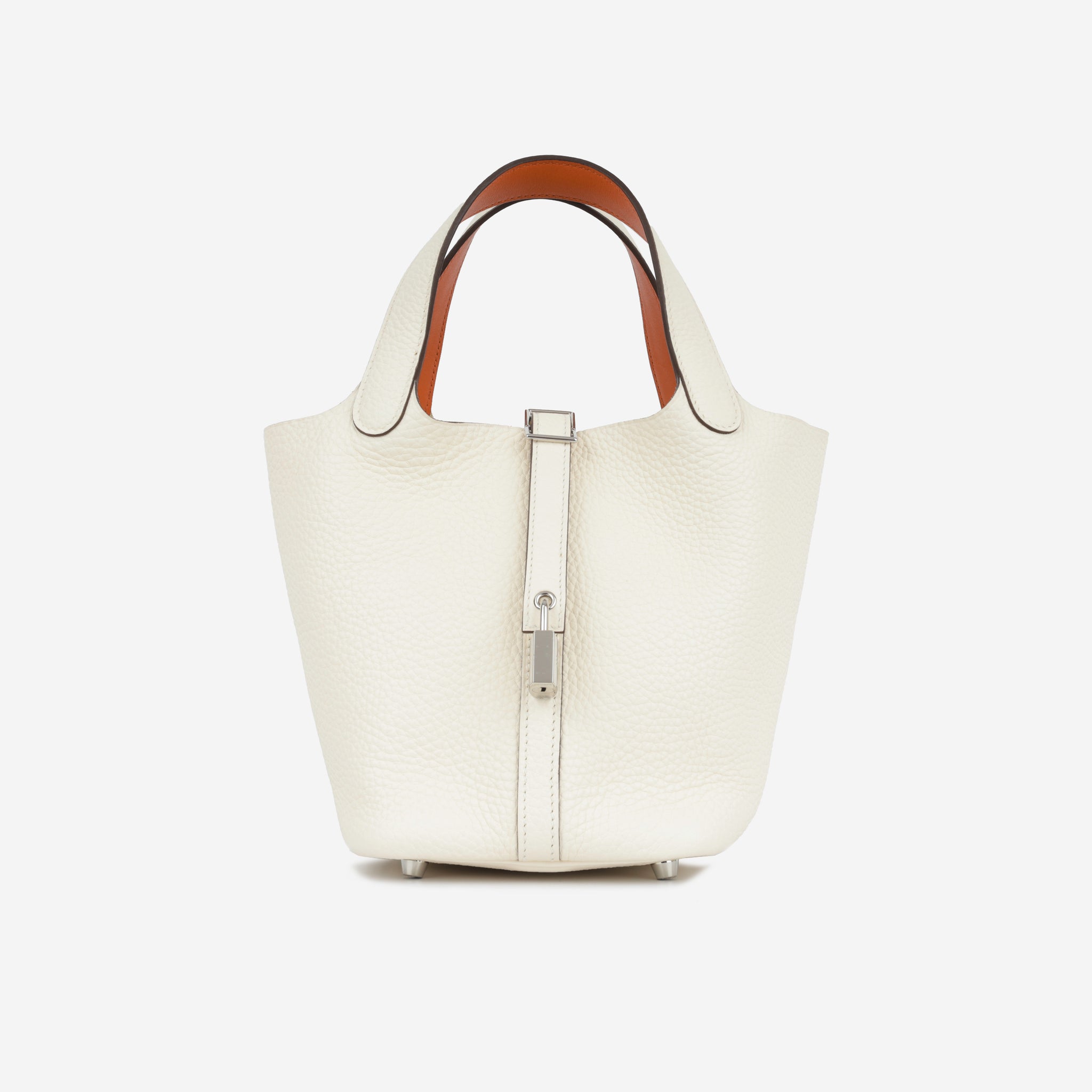 Hermès Verso Picotin 18 - Nata / Terre Battue Clemence PHW | Bagista