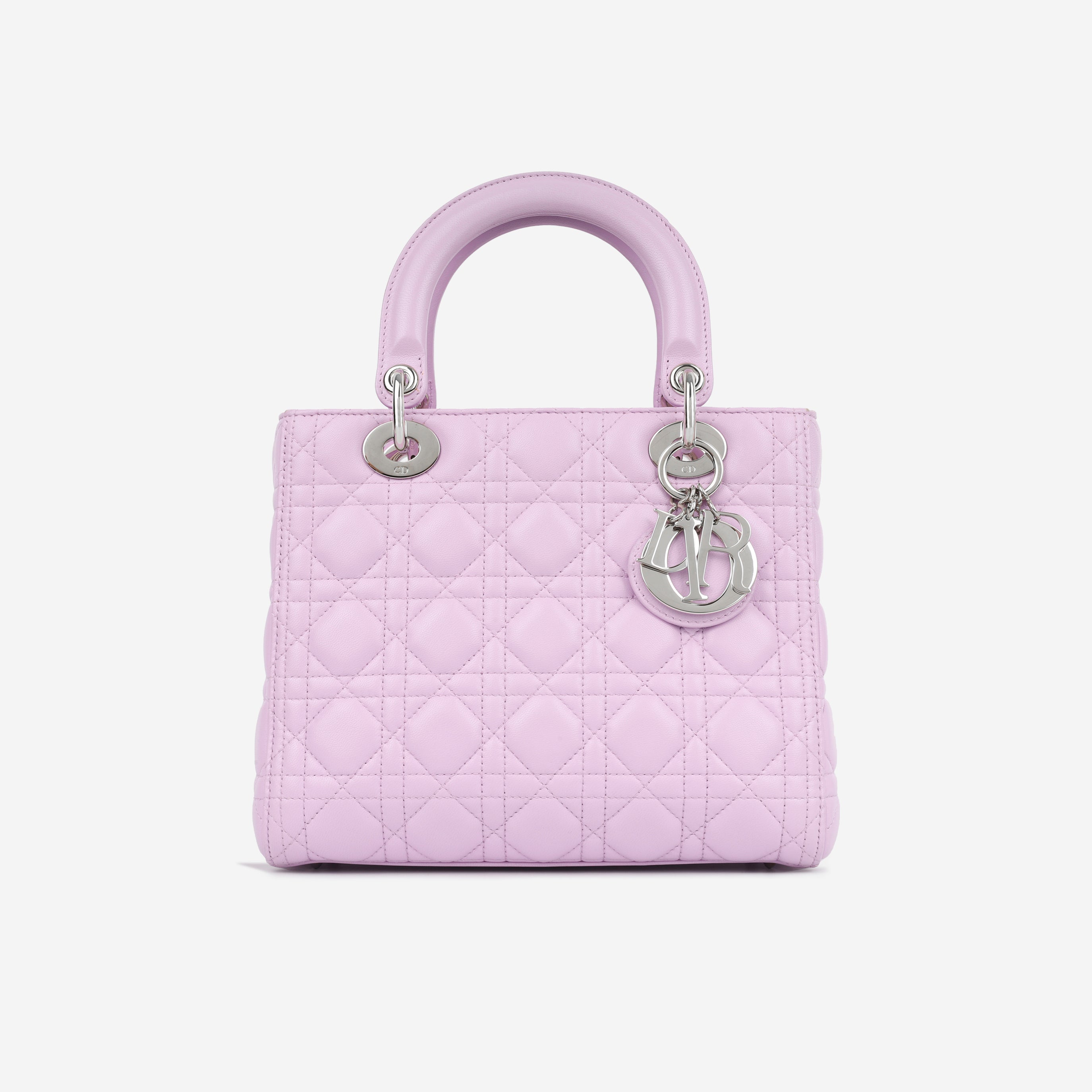 Dior - Medium Lady Dior - Lilac Lambskin SHW - Great Condition - 2014 ...