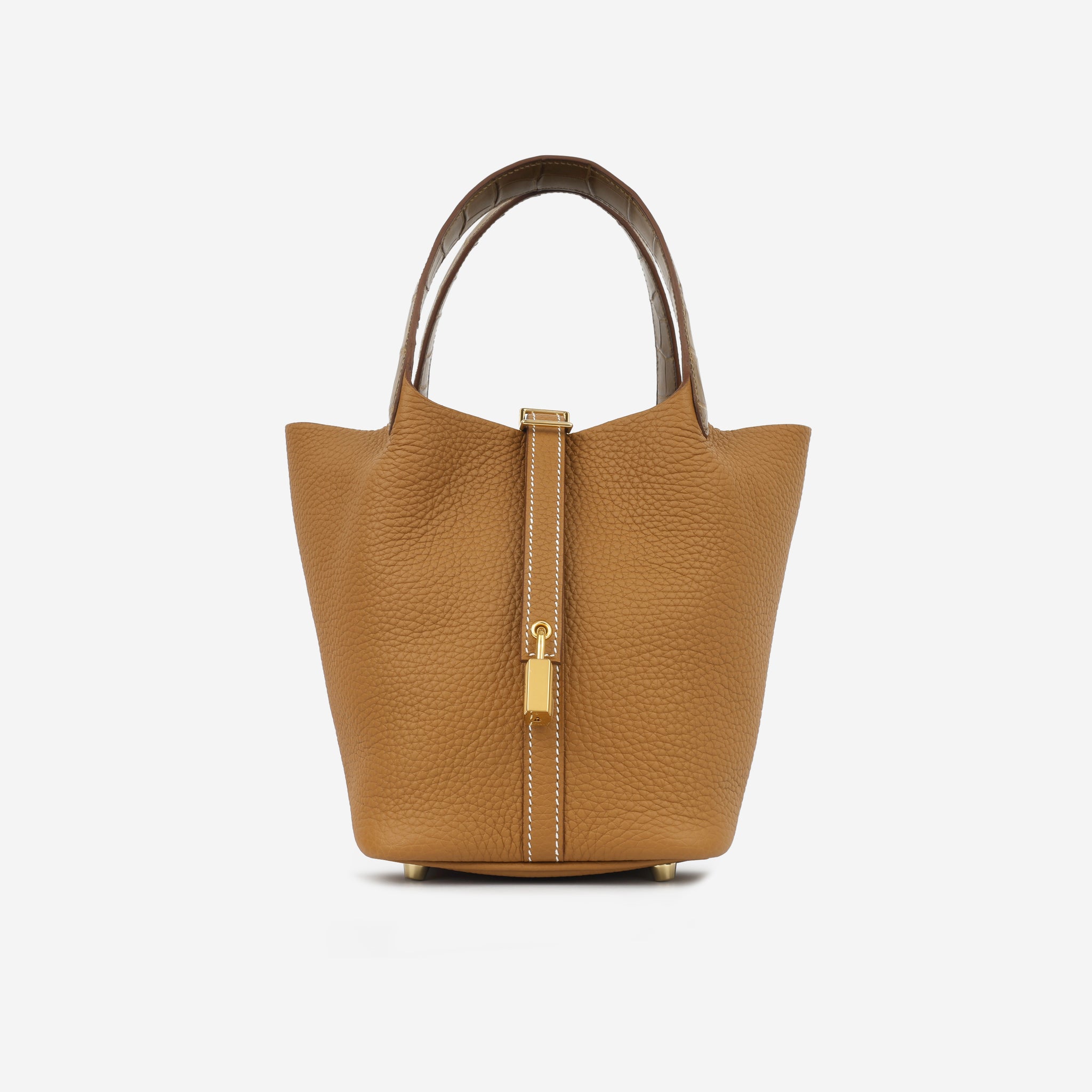 Hermès - Picotin 18 Touch - Gold Clemence/Alezan Alligator GHW - 2023 ...