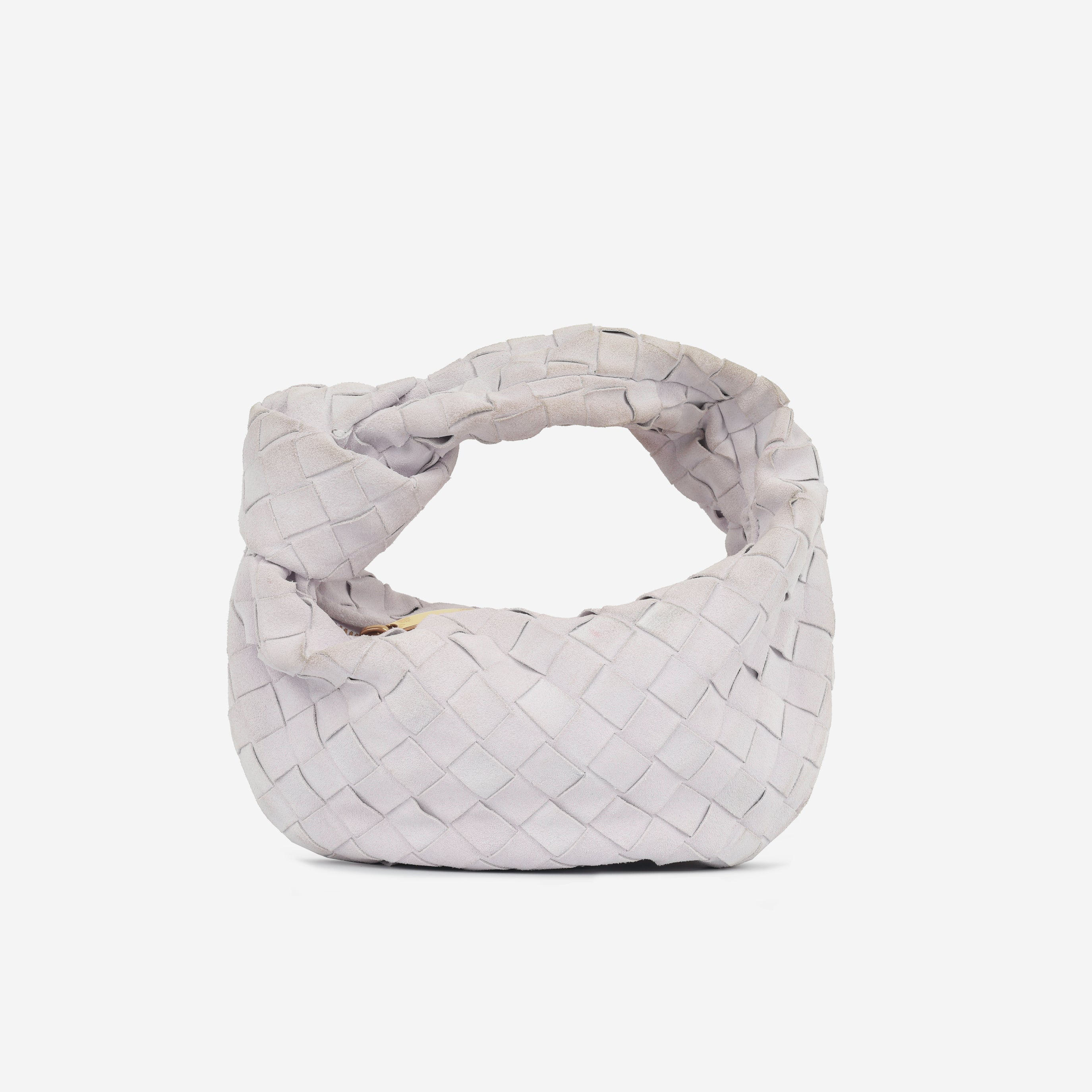 Bottega Veneta - Mini Jodie - Lilac Suede GHW - Pre Loved – Bagista