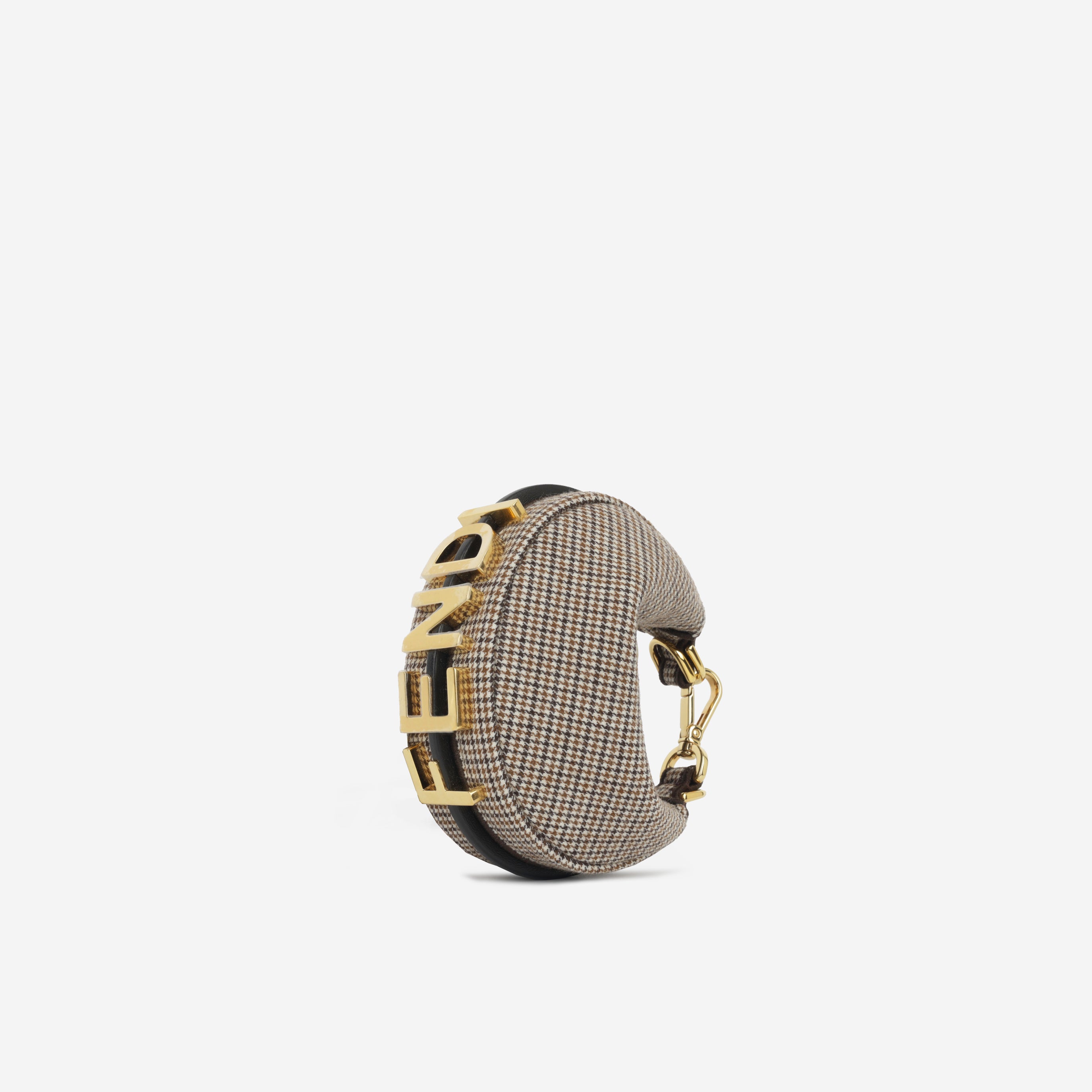 Fendi - Nano Fendigraphy Hobo Bag - Houndstooth Wool GHW - Immaculate ...