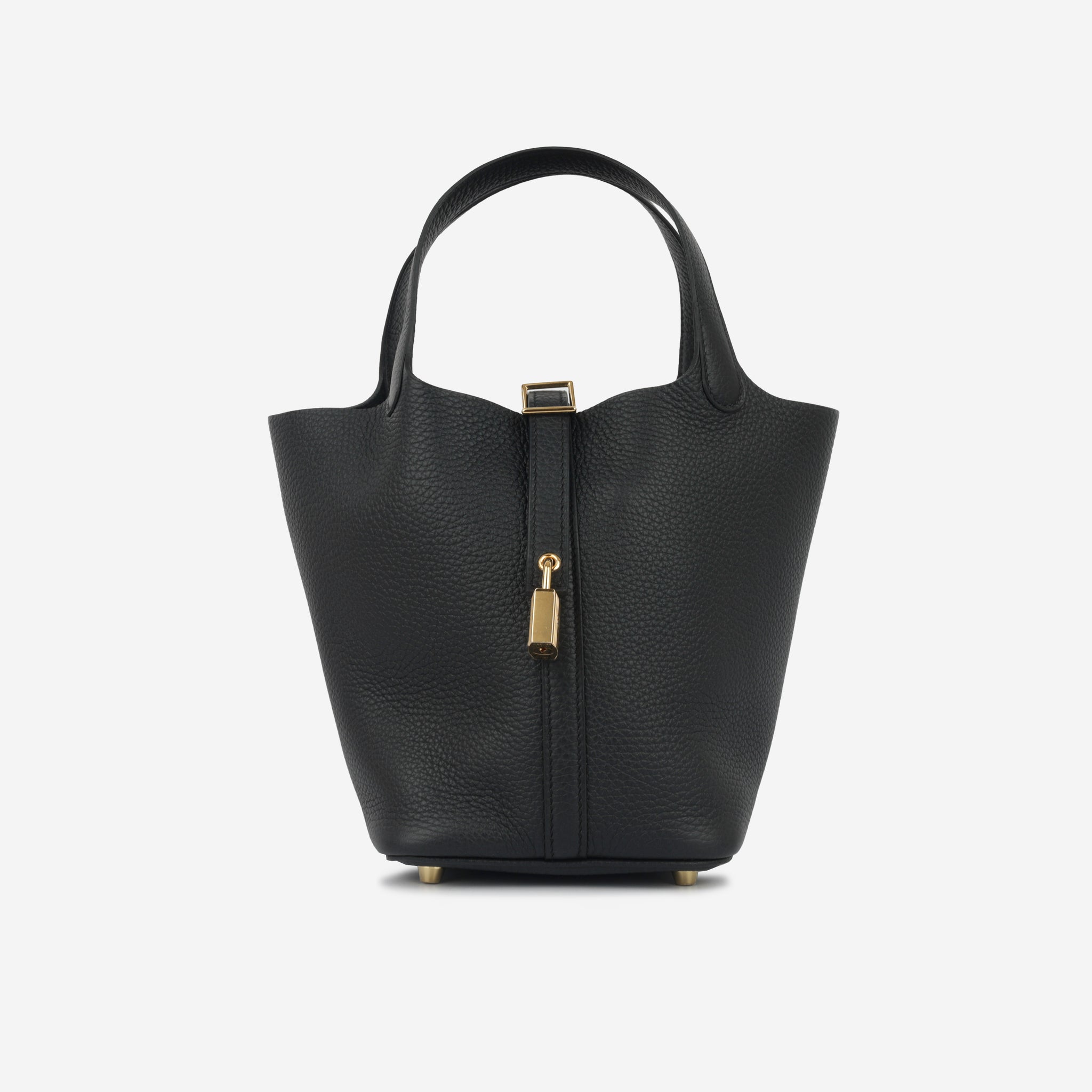 Hermès - Picotin 18 - Noir Clemence GHW - Brand New | Bagista