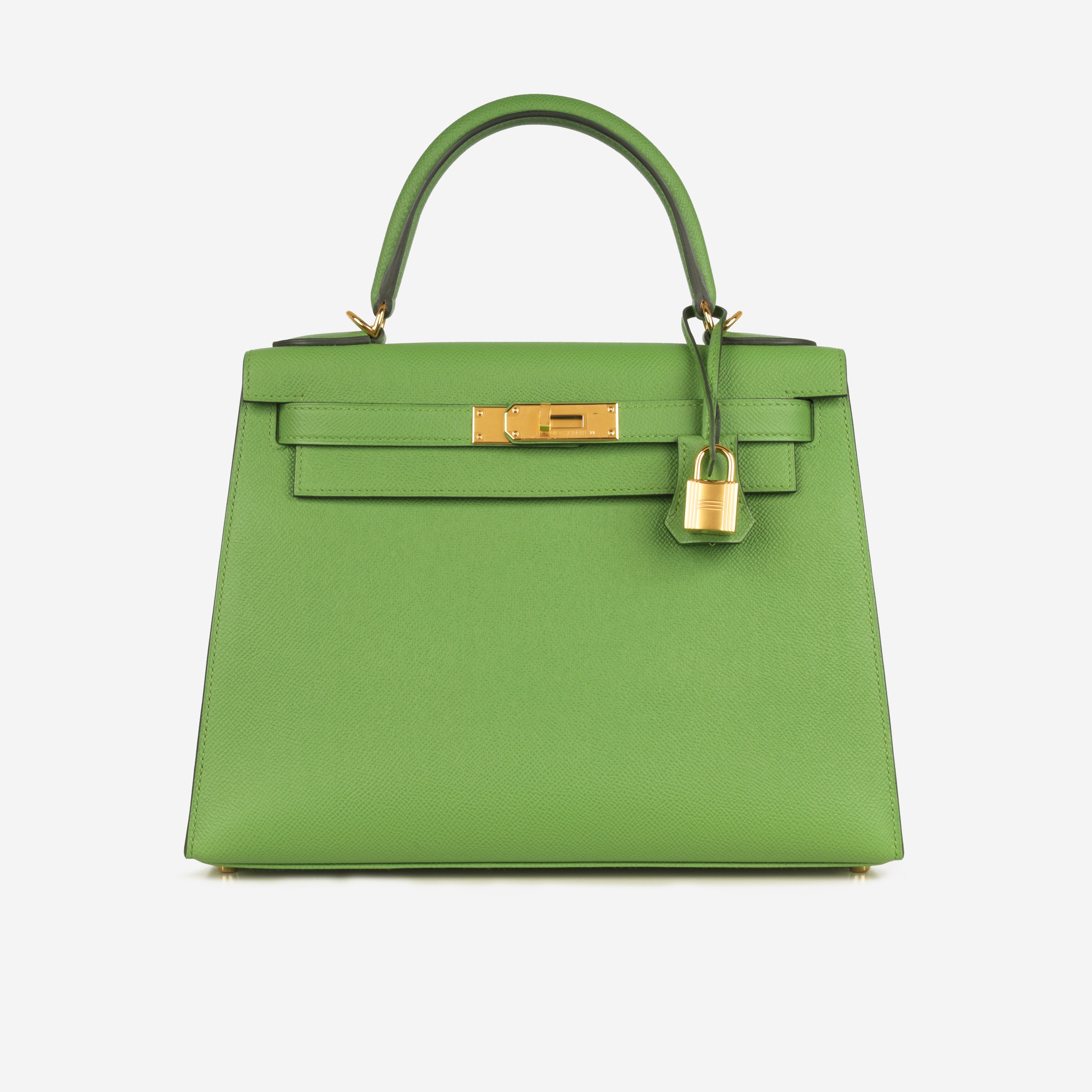 Hermès - Kelly 28 - Vert Yucca - PHW - Brand New - 2023 – Bagista