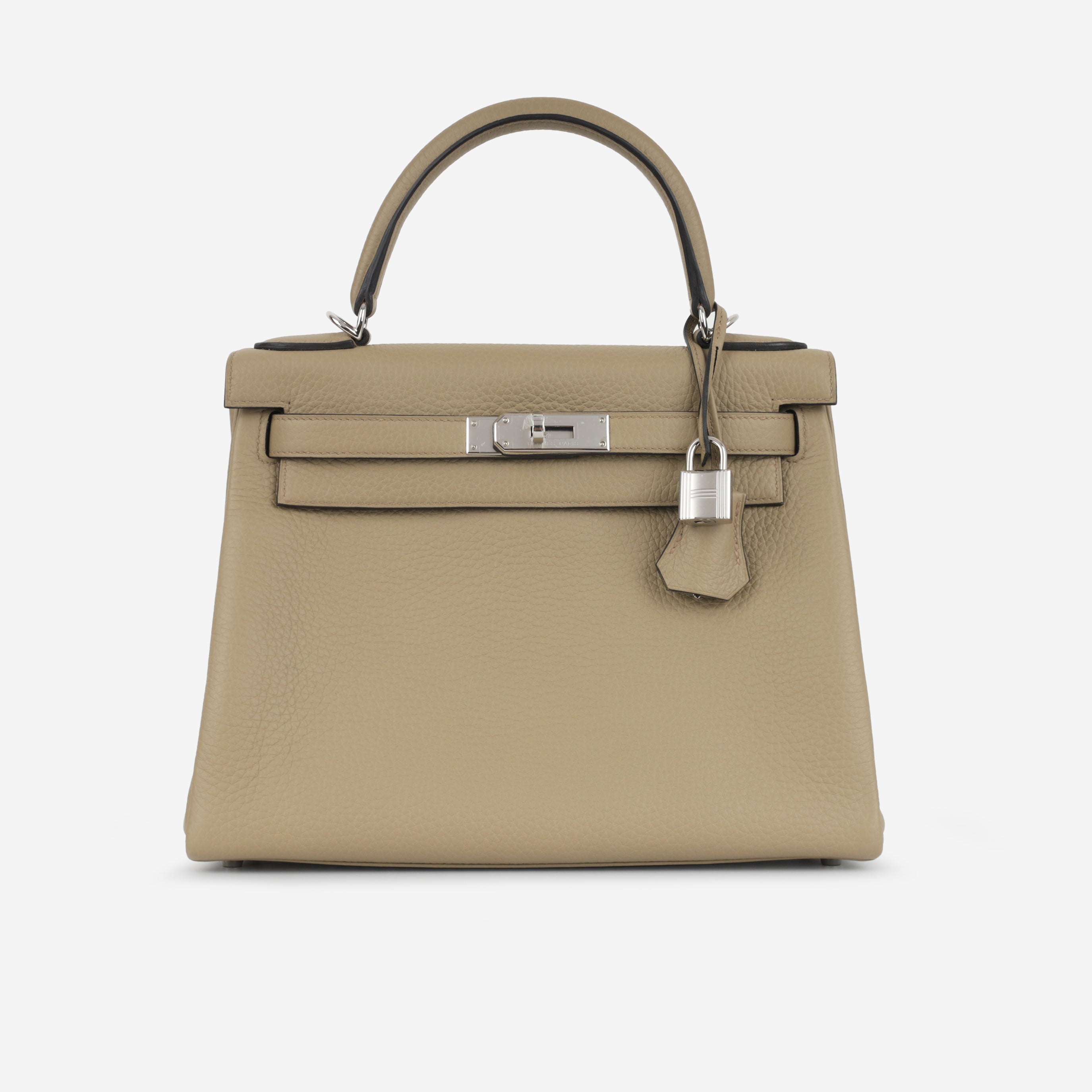 Hermès - Kelly 28 - Beige Marfa PHW - Brand New - 2023 – Bagista
