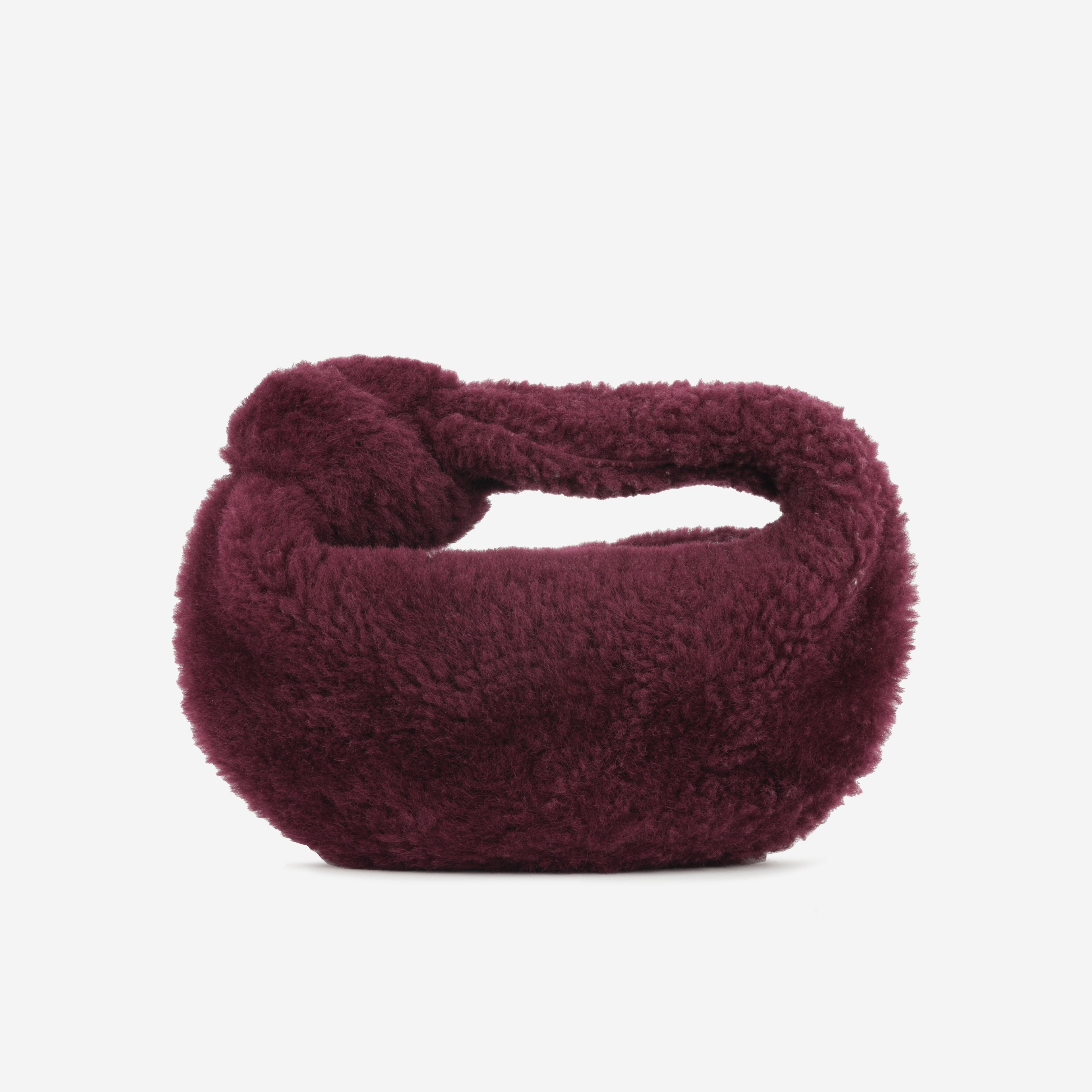 Bottega Veneta - Mini Jodie - Purple Shearling Fur - Pre Loved – Bagista