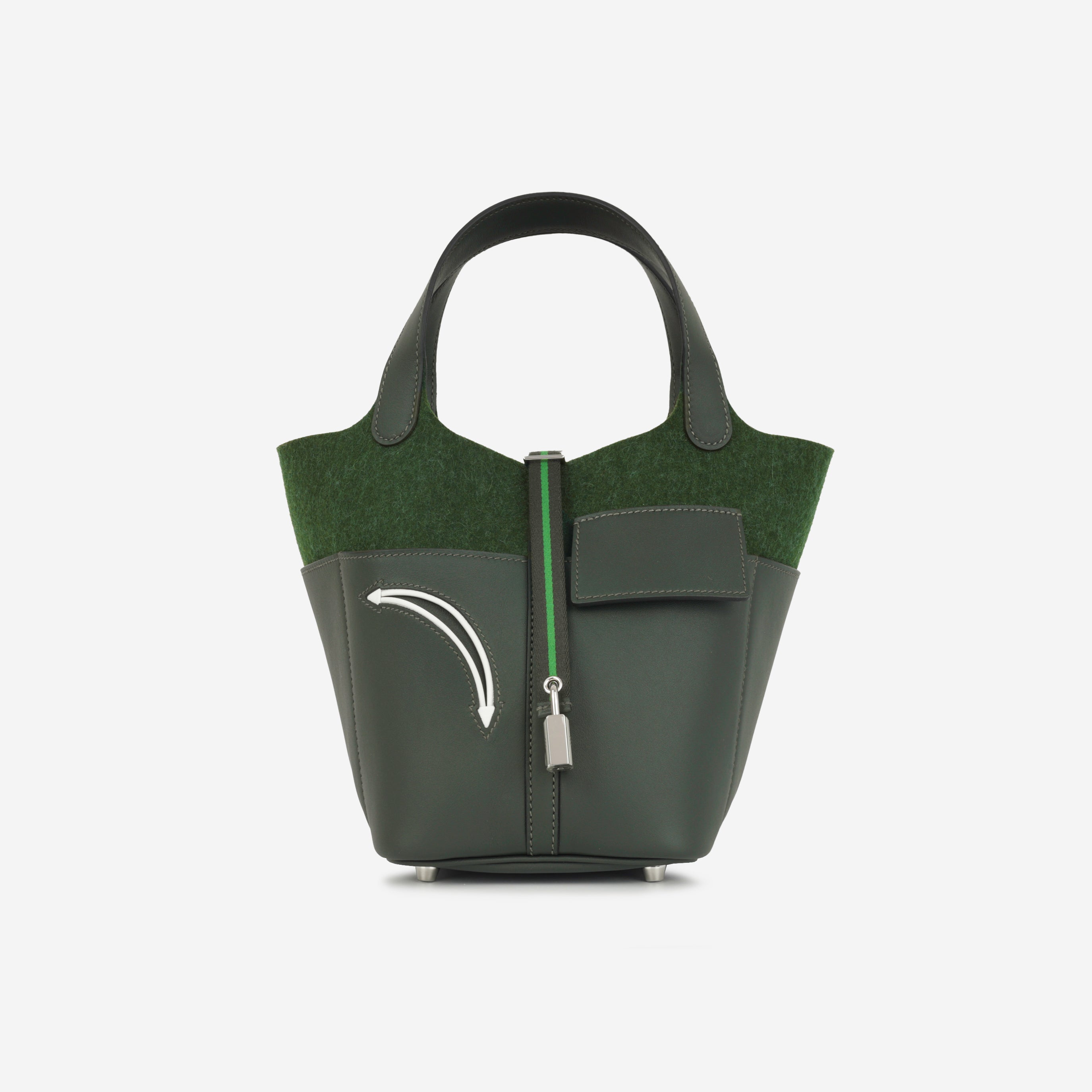 Hermès - Picotin 18 Go Team - Vert Fonce Swift Leather / Vert Anglais ...