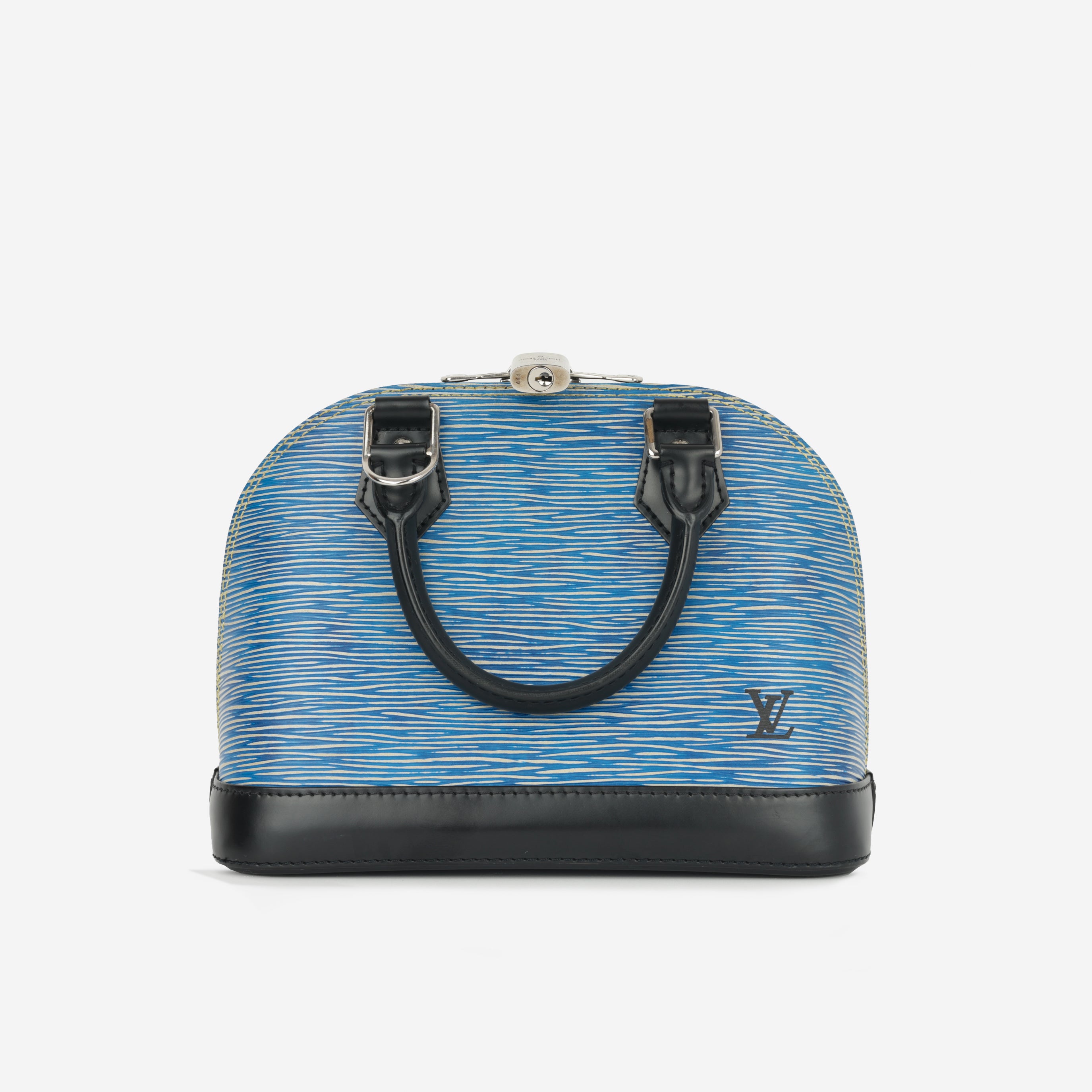 Louis Vuitton - Alma BB - Blue/White Epi Leather SHW - 2018 - Pre-Loved ...