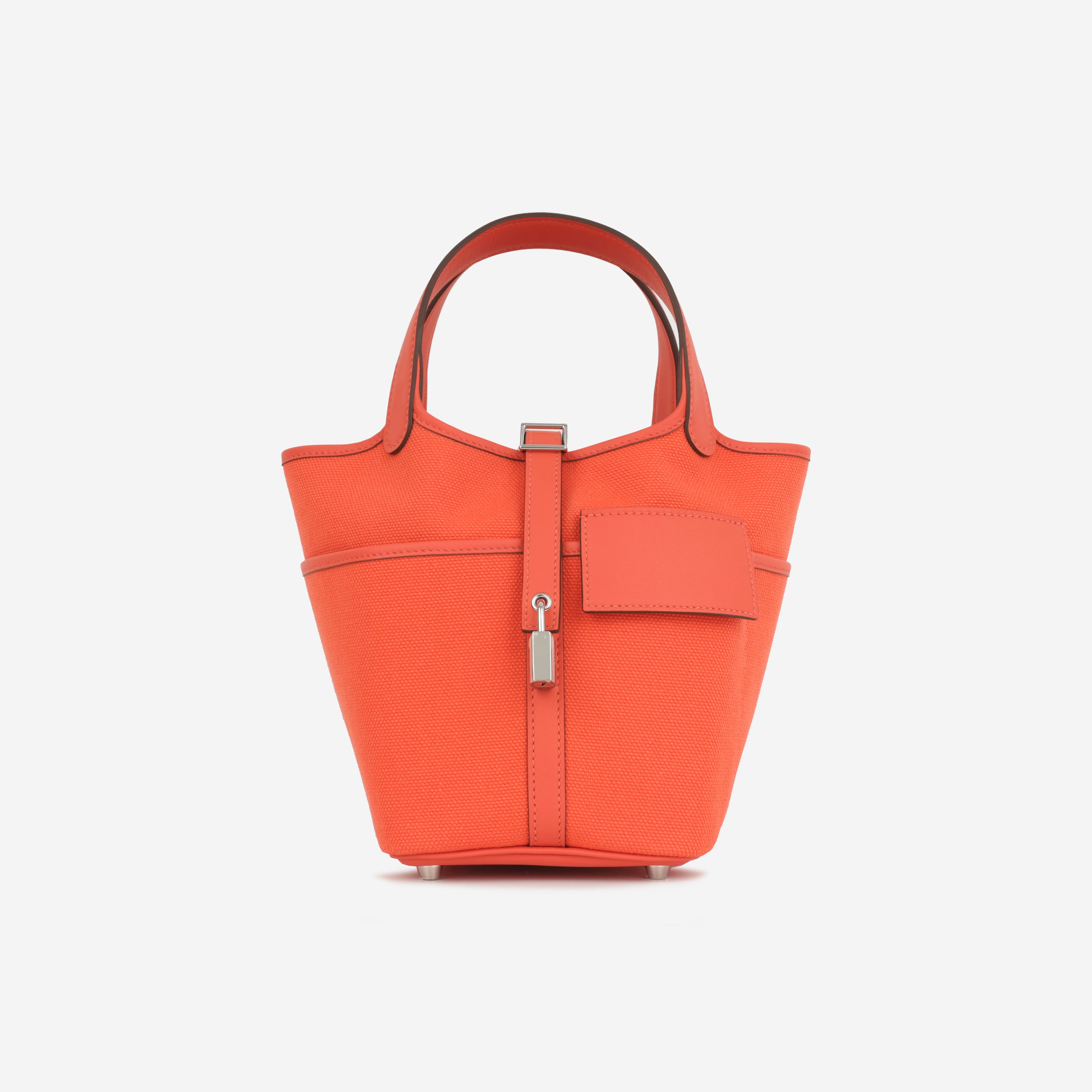 Hermès - Picotin 18 Cargo - Orange Field Canvas PHW - Brand New - 2024 ...