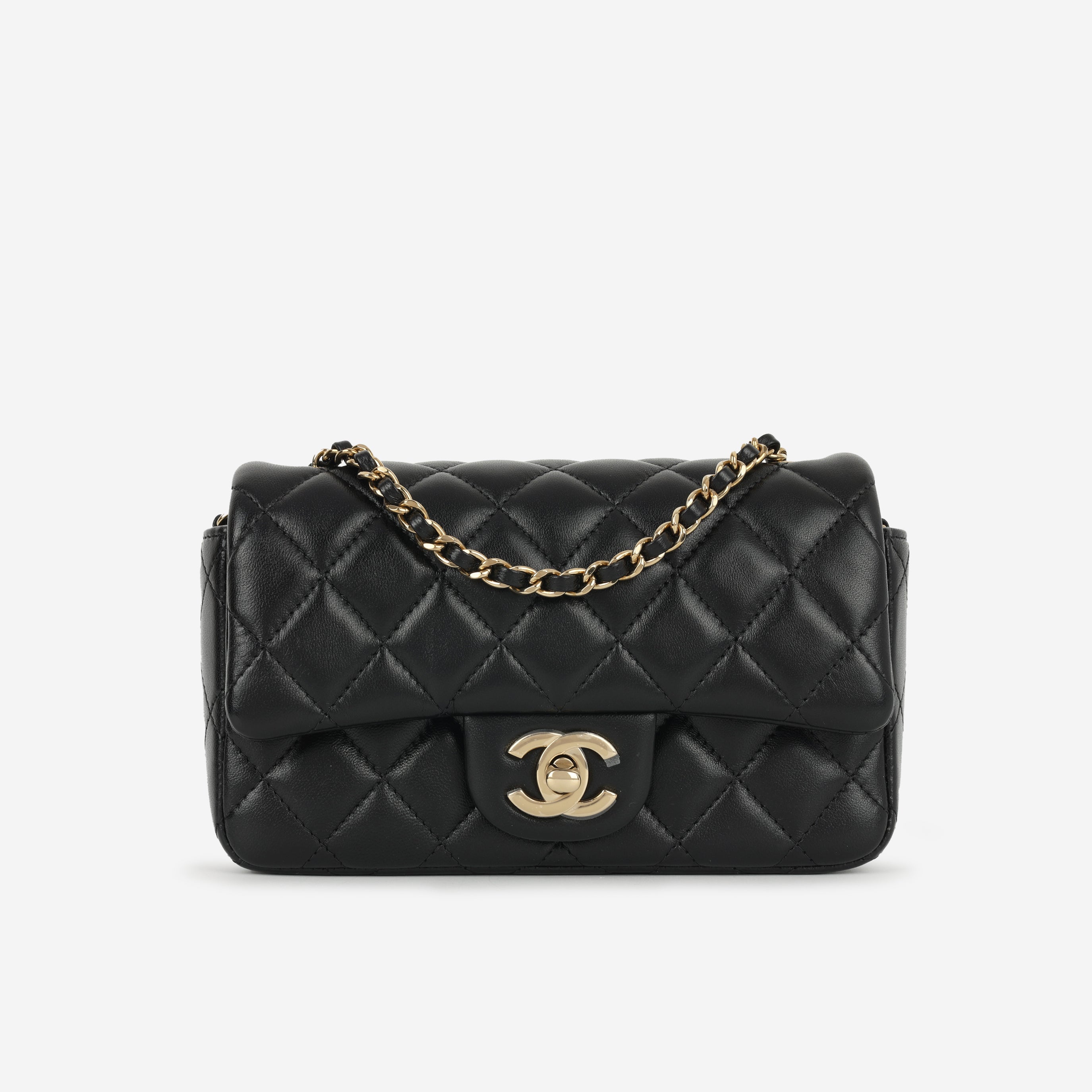 Chanel Slim Mini Flap Rectangular – Black Lambskin | Pristine ...