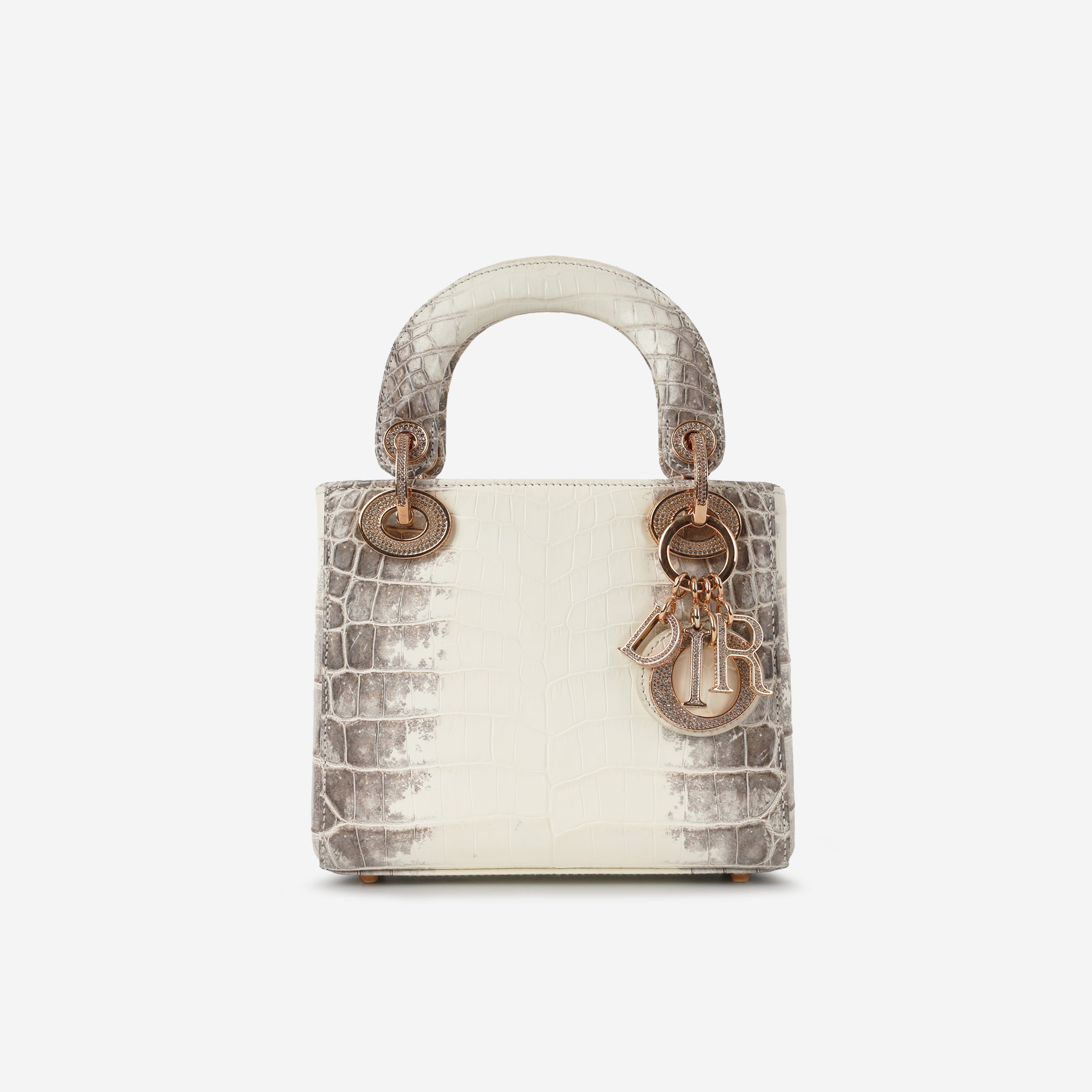 Mini Lady Dior Bag - Himalayan Niloticus Crocodile Rose Gold | London ...