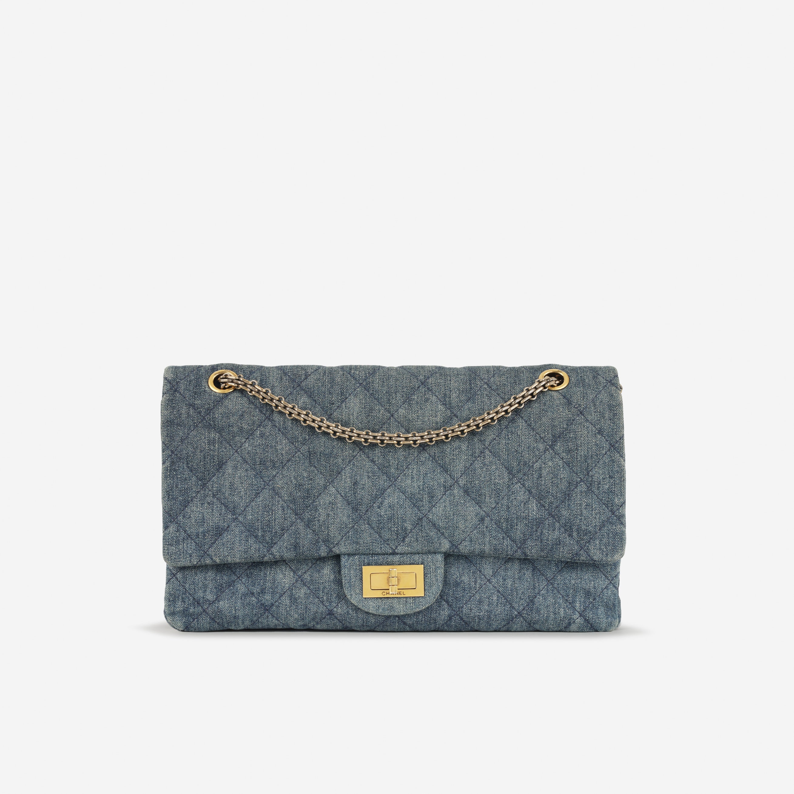 Chanel - 2.55 Reissue 227 - Indigo Denim | Pre-Loved & Available Now ...