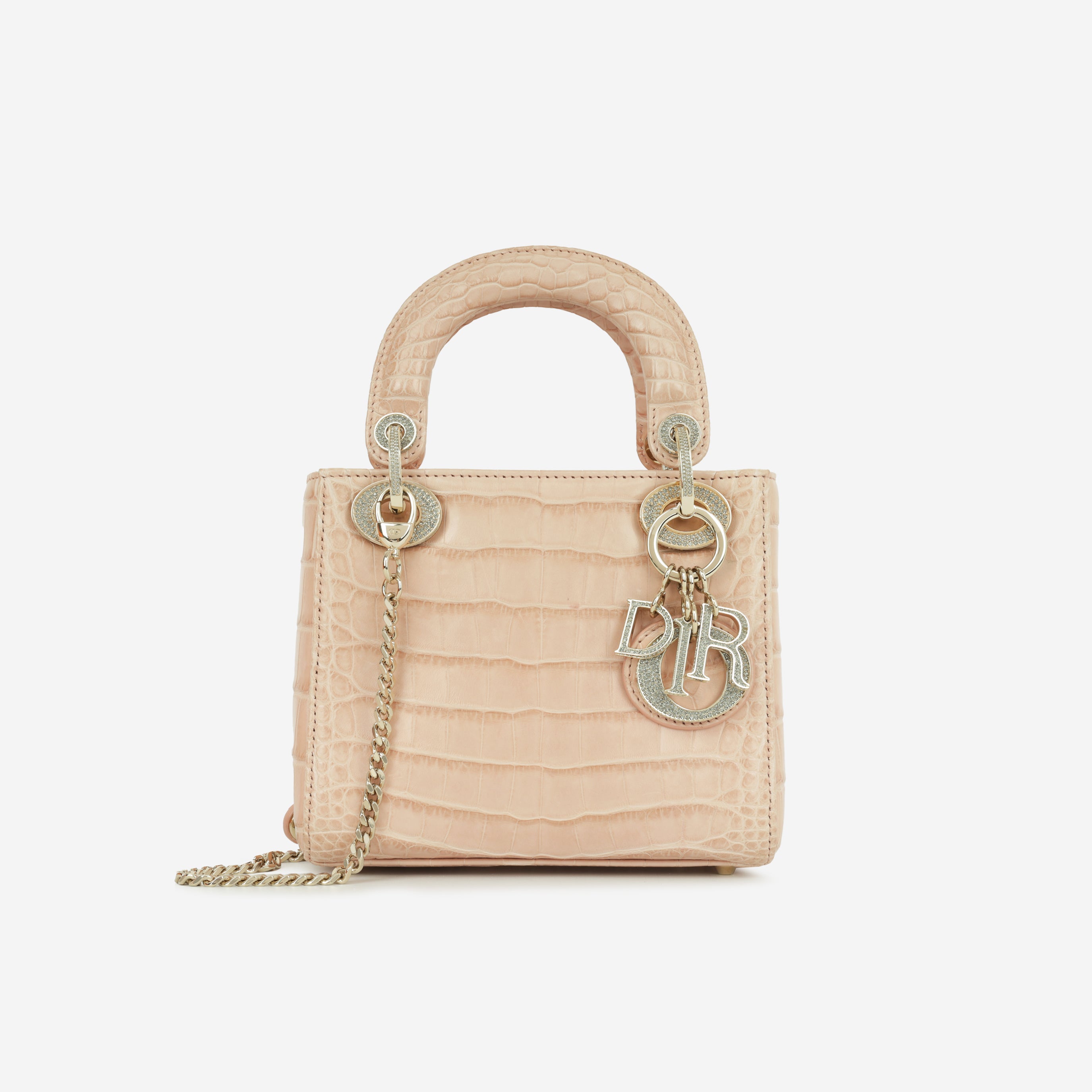 Dior Mini Lady Dior Blush Pink Alligator | Pre-Loved & Available Now ...