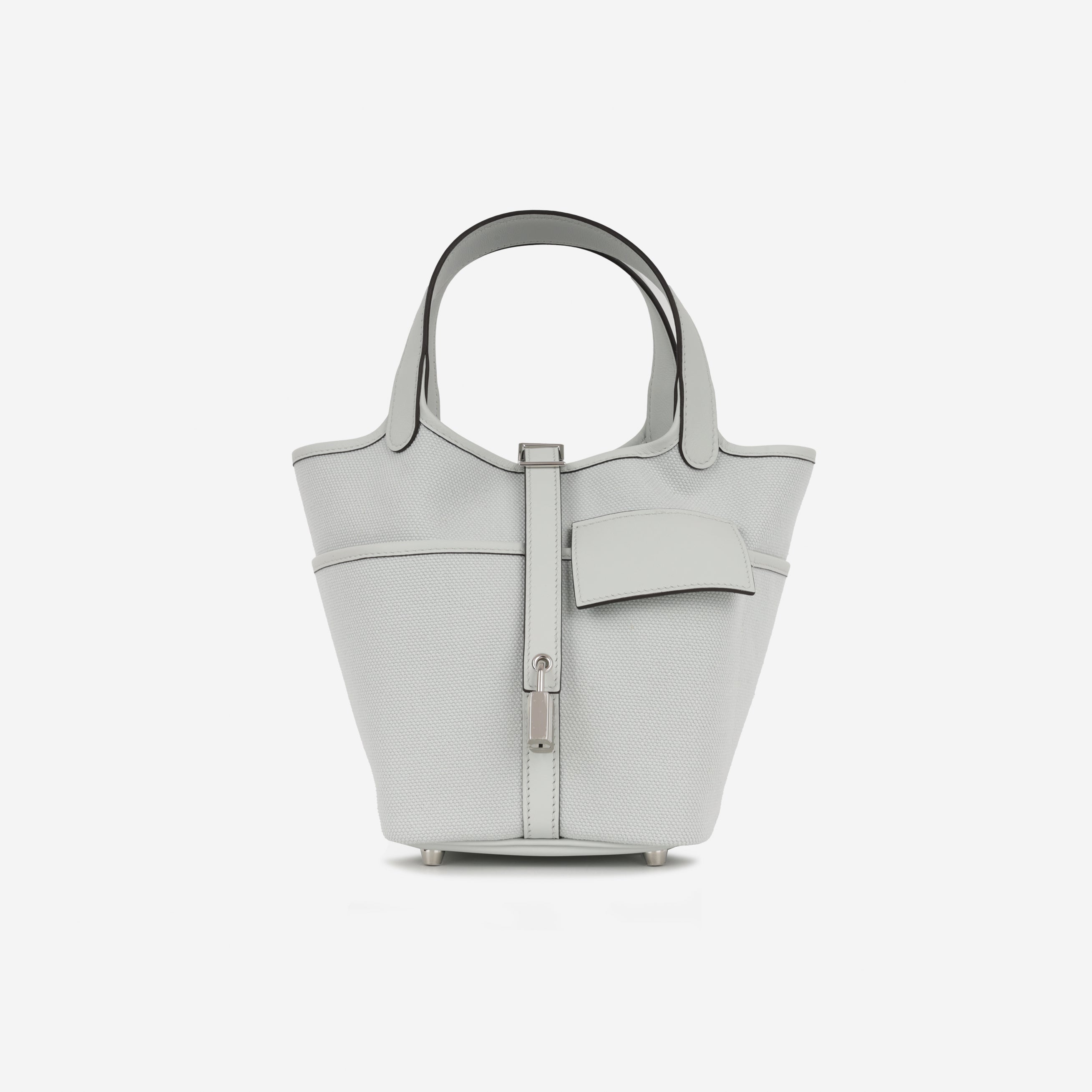 Hermès Picotin 18 Cargo - Gris Platine Canvas / Swift | Brand New – Bagista