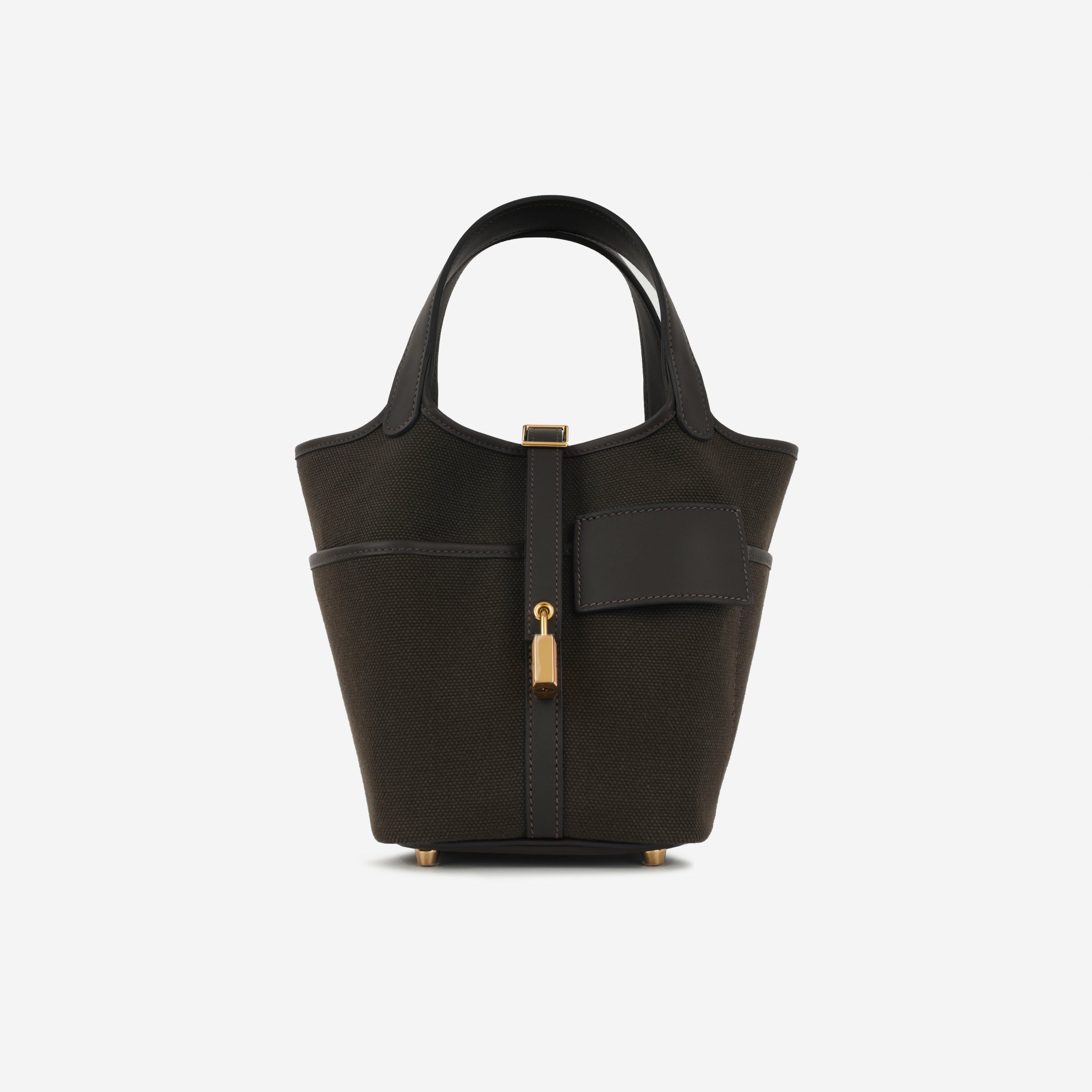 Hermès Picotin 18 Cargo - Dark Bronze Canvas / Ebene Swift | Brand New ...