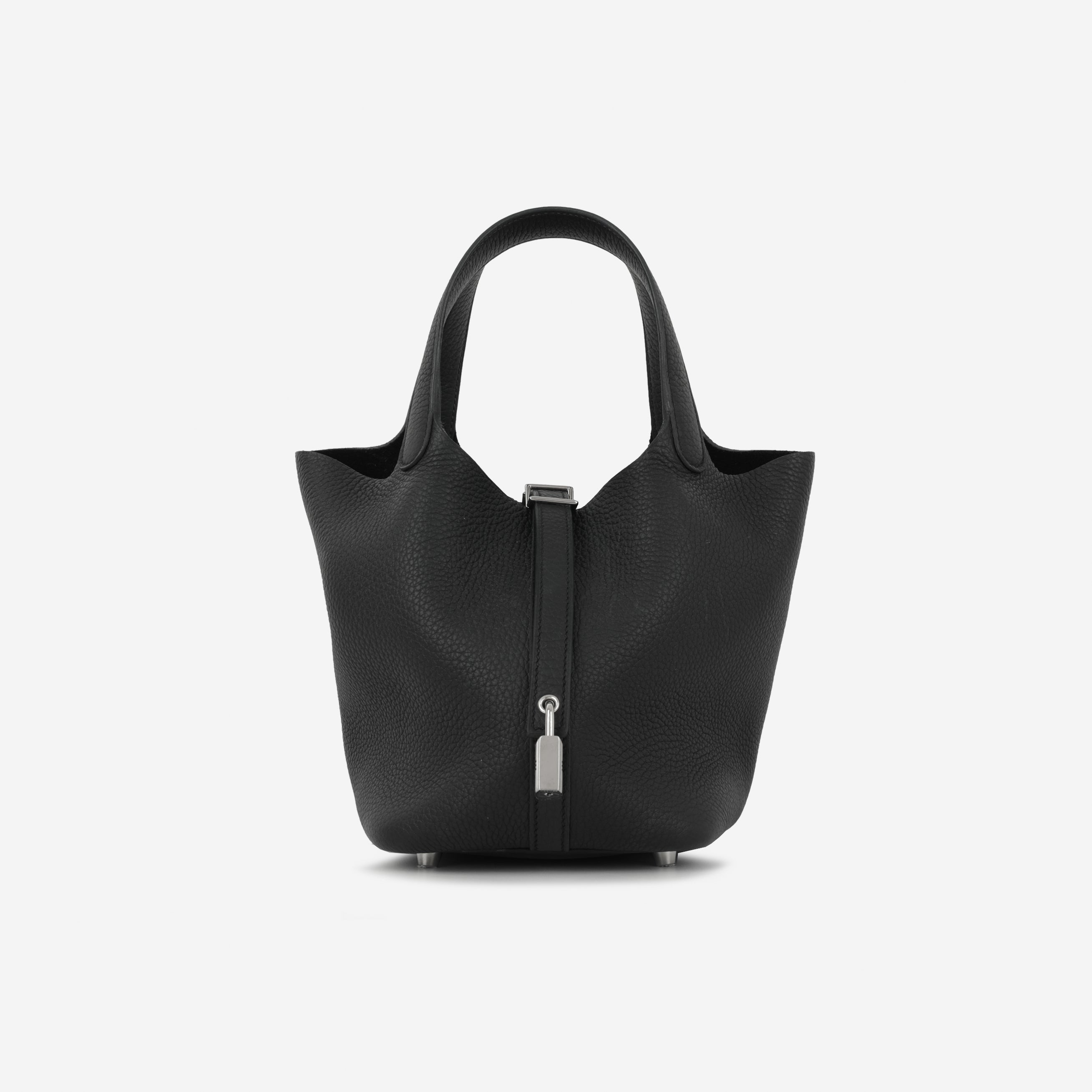 Hermès Picotin 18 Noir Clemence PHW – Bagista