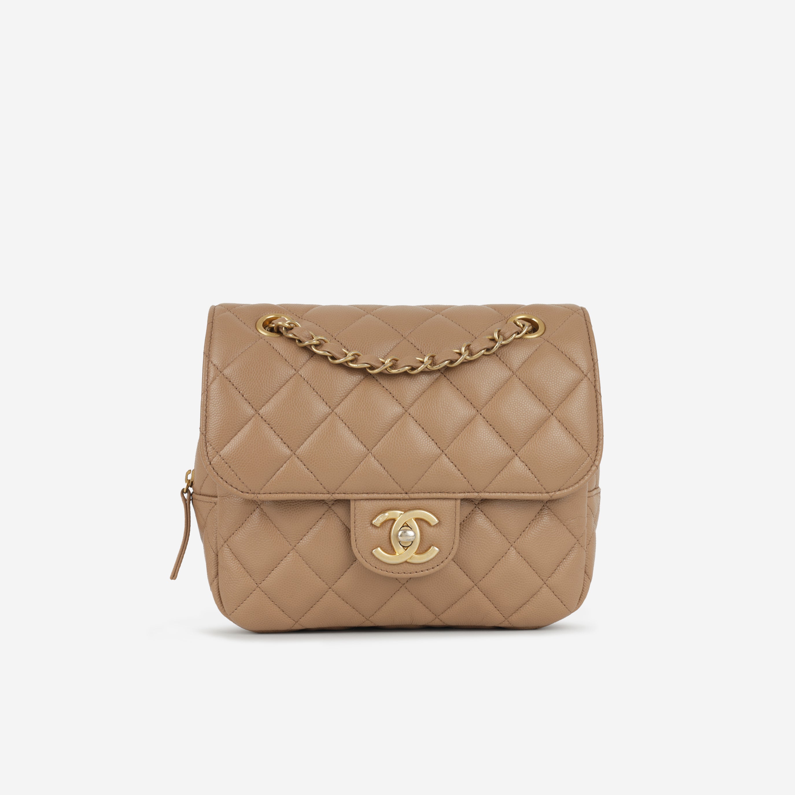 Seasonal Camera Flap - Caramel Caviar AGHW - Pre-Loved - 2023 – Bagista