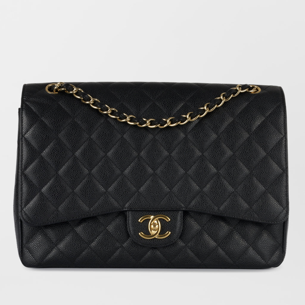 Chanel - Classic Flap Bag - Maxi - Black Caviar - GHW | Bagista