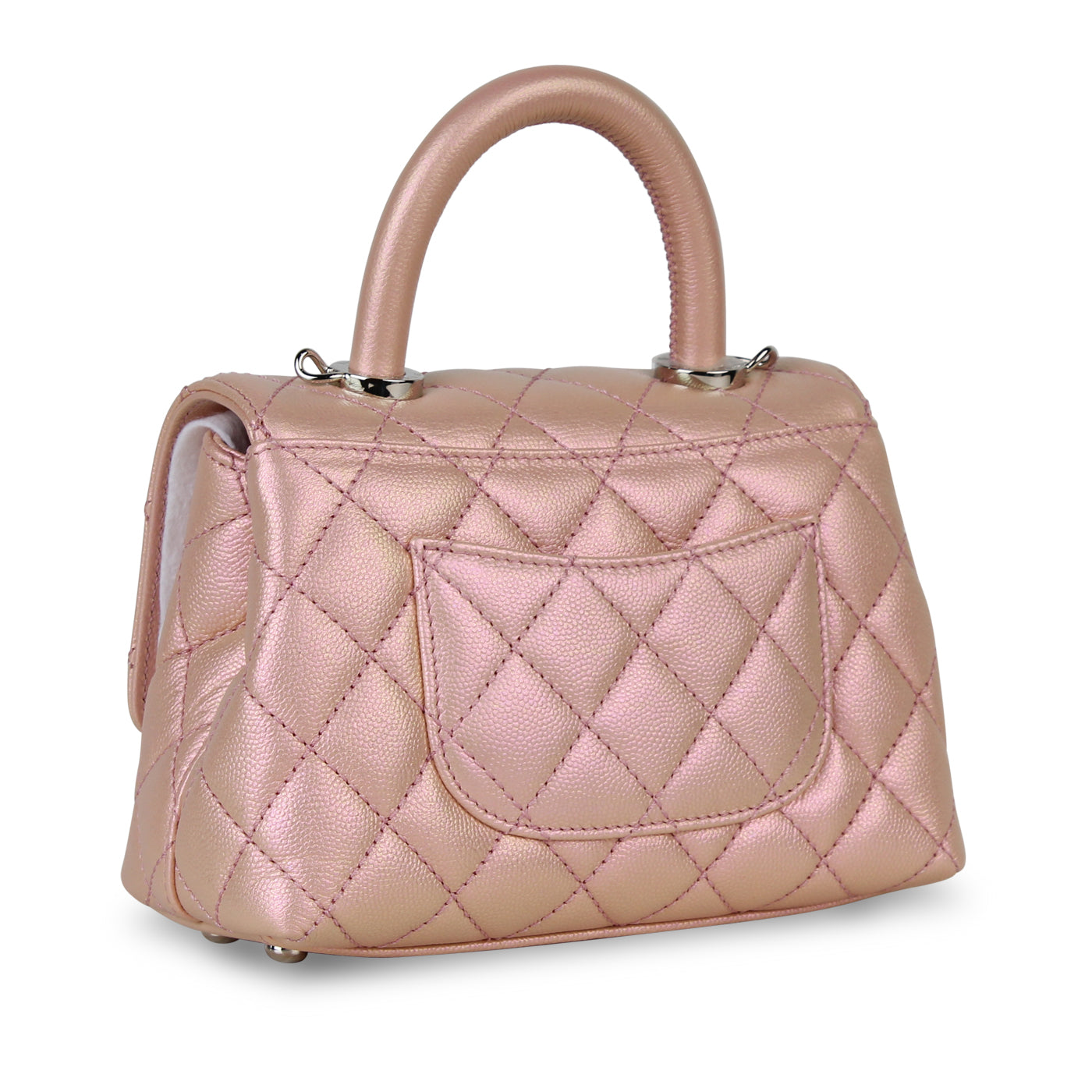 Chanel - Coco Handle Mini - Baby Pink Caviar - CGHW - Pre-Loved | Bagista