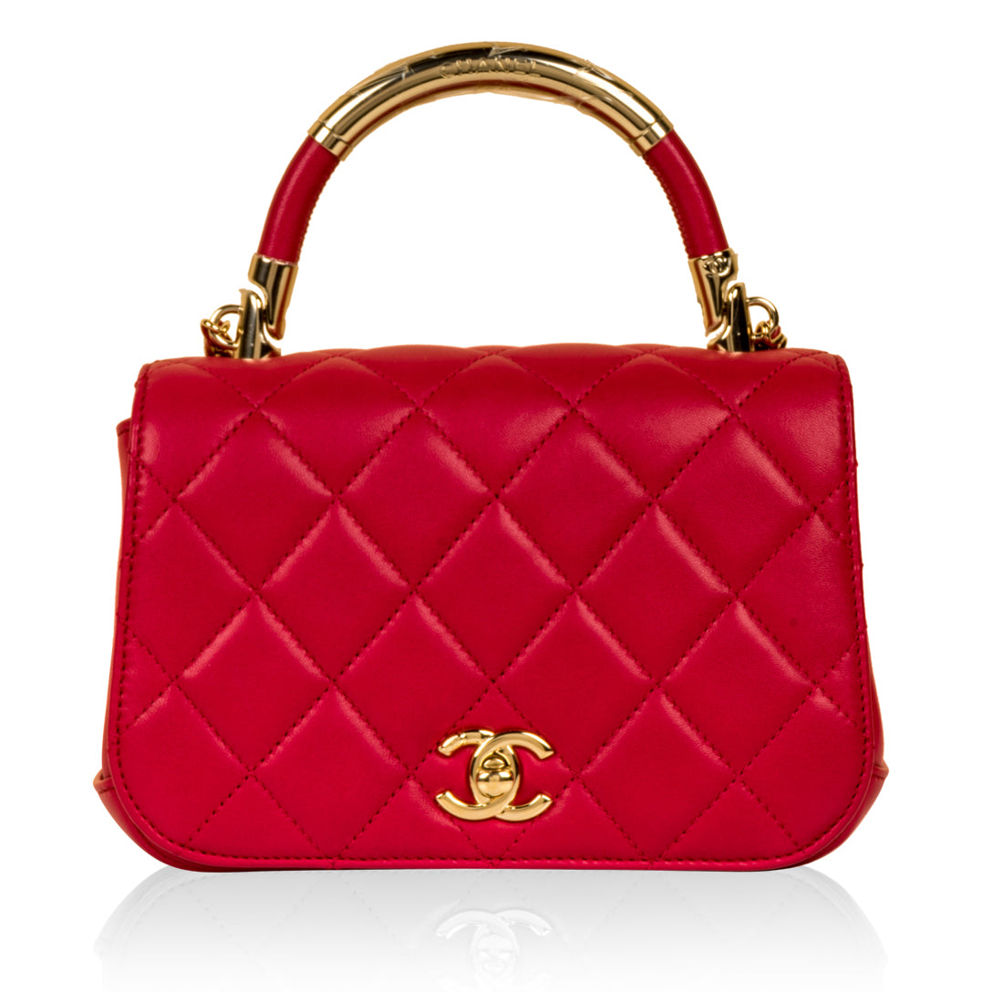 Chanel - Chic Carry Top Handle Small - Fuschia - Pre-Loved – Bagista