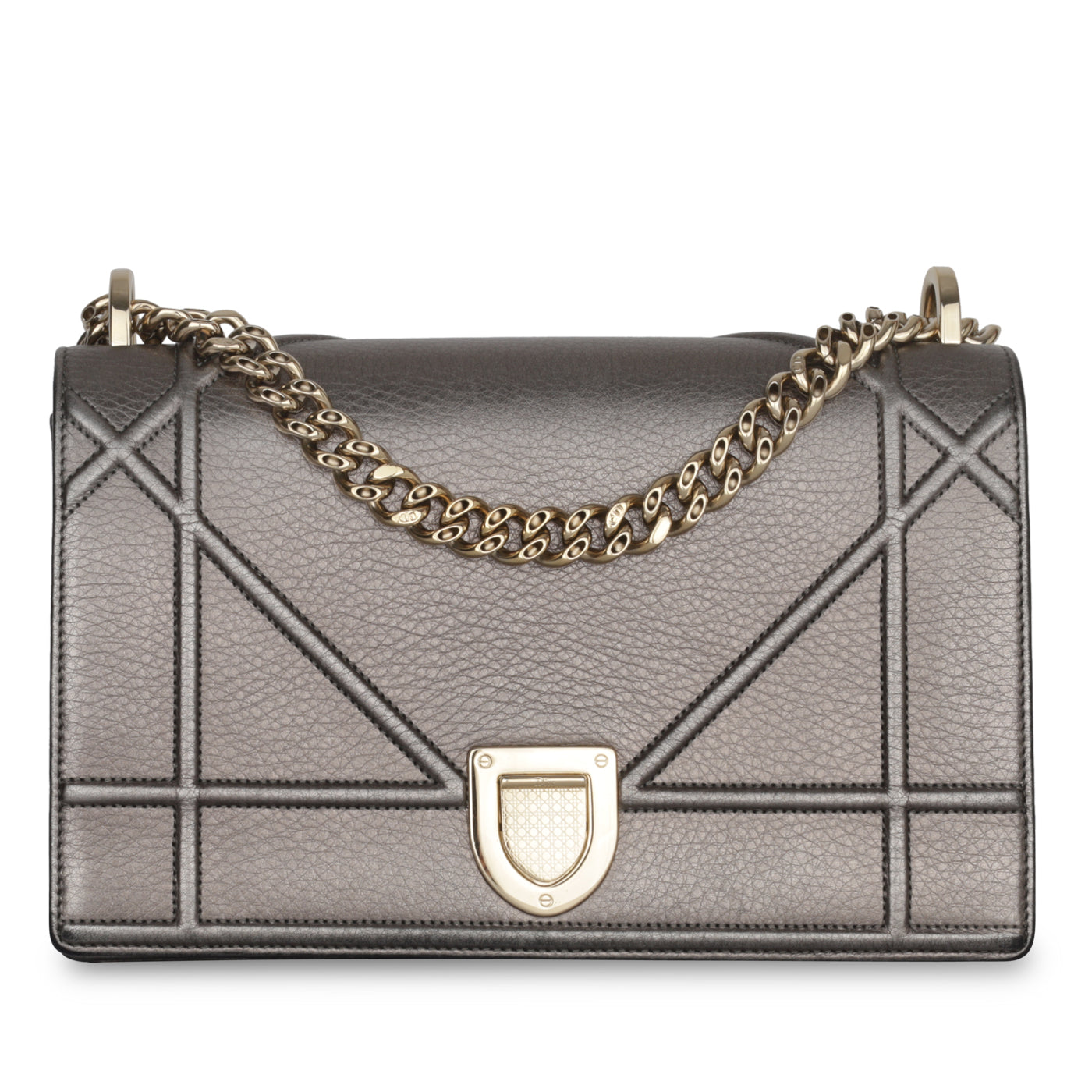 Dior - Diorama - Medium - Metallic Dark Grey - AGHW - Pre Loved – Bagista